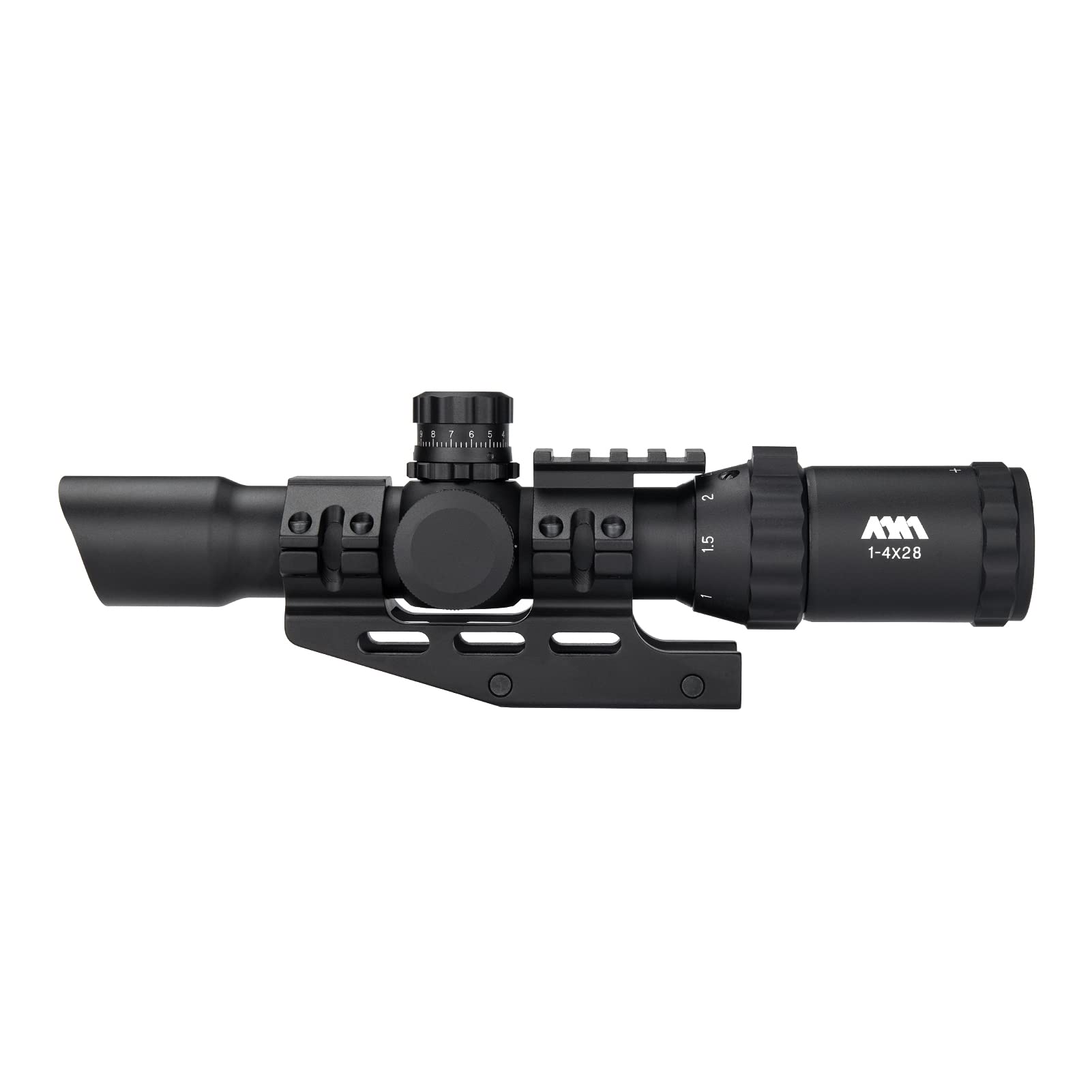 MIL&MOA MMS147 1-4x28 Rifle Scope - Second Focal Plane(SFP), RS80 Illuminated Reticle