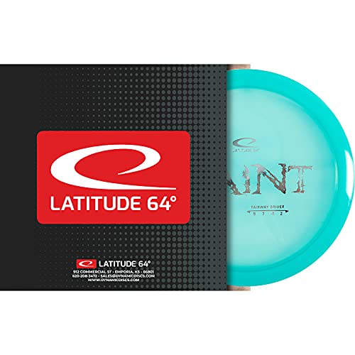 Latitude 64 Opto Saint | Disc Golf Distance Driver | 170g Plus | Beginner Friendly Easy to Throw Frisbee Golf Disc | Stamp Color Will Vary (Yellow)
