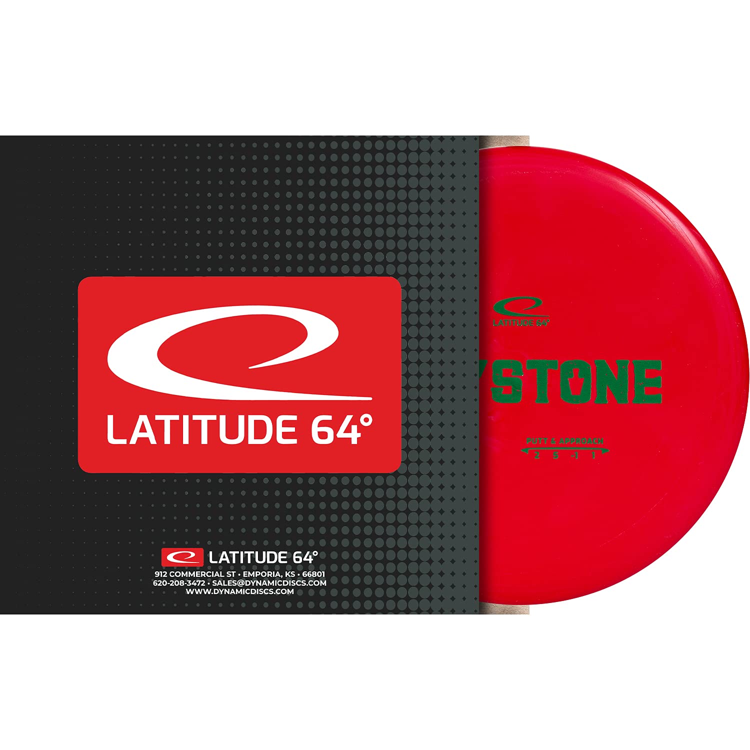 Latitude 64 Zero Medium Keystone | Disc Golf Putter | Frisbee Golf Putt and Approach Disc | 170g Plus | Beginner Friendly Disc Golf Putter | Stamp Color Will Vary (Blue)