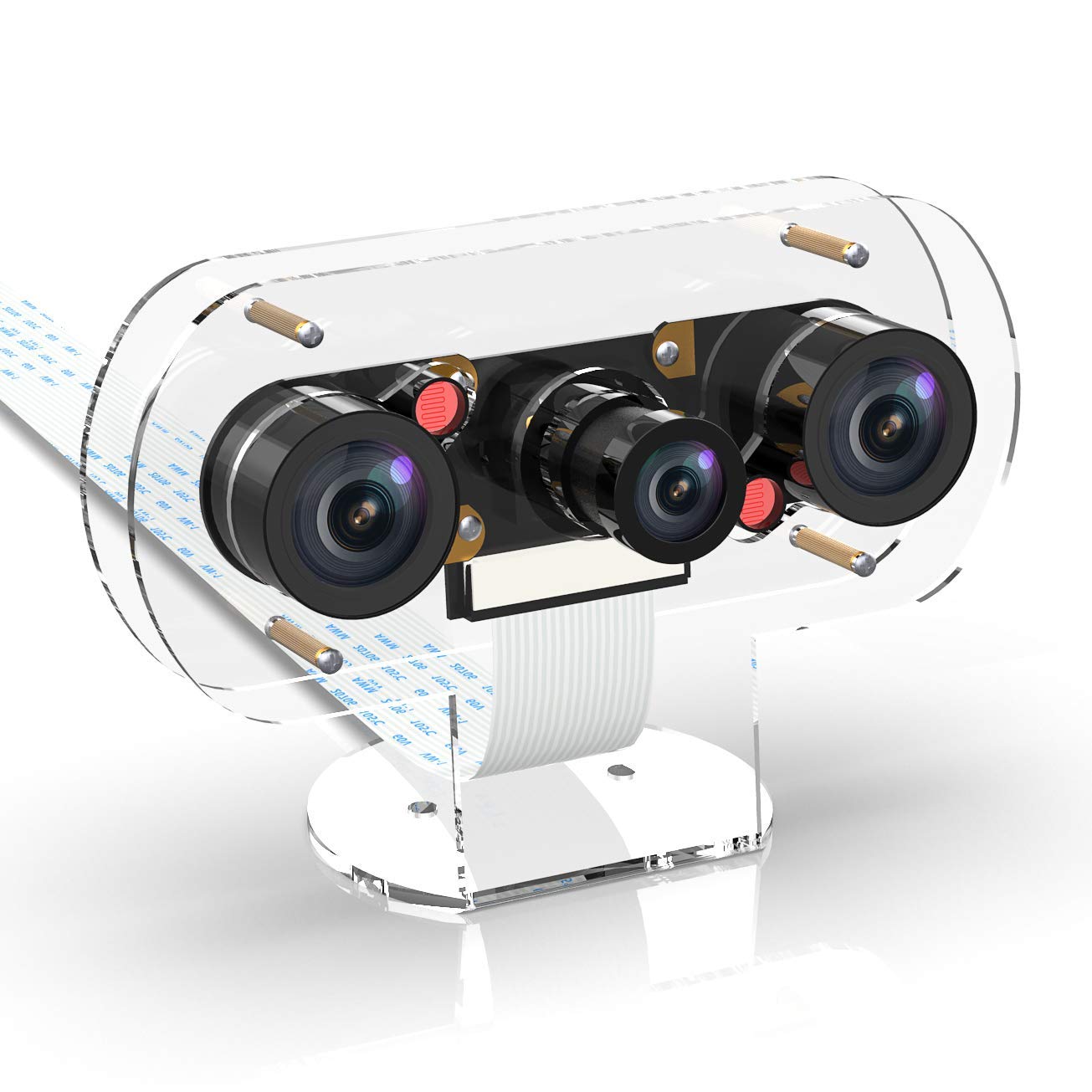 Infrared Night Vision IR Camera for Raspberry Pi 4, Pi 3b+ Video Webcam with Case Suits for 3D Printer