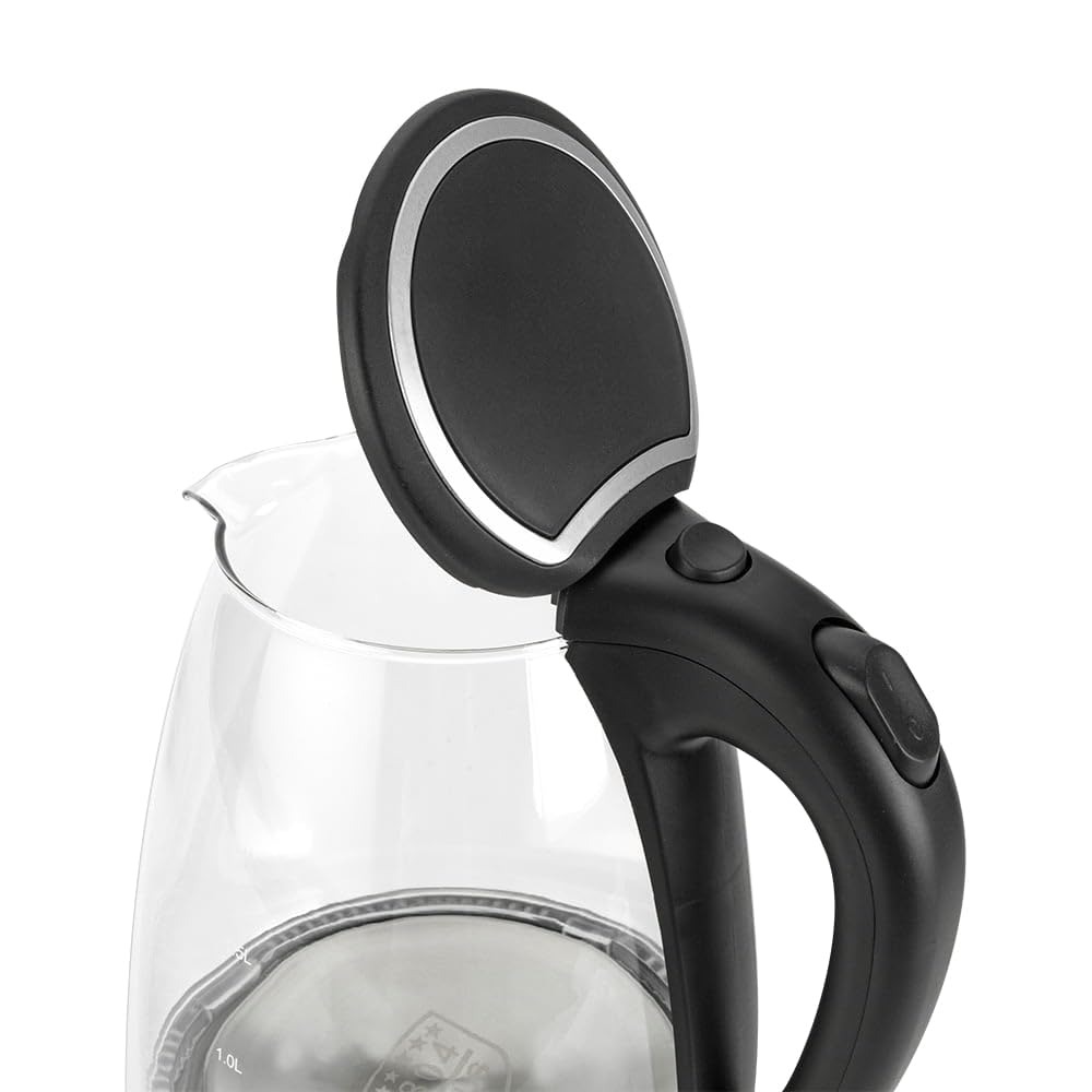 HD-1857-A 110V 1500W 1.8L Electric Glass Kettle US Plug
