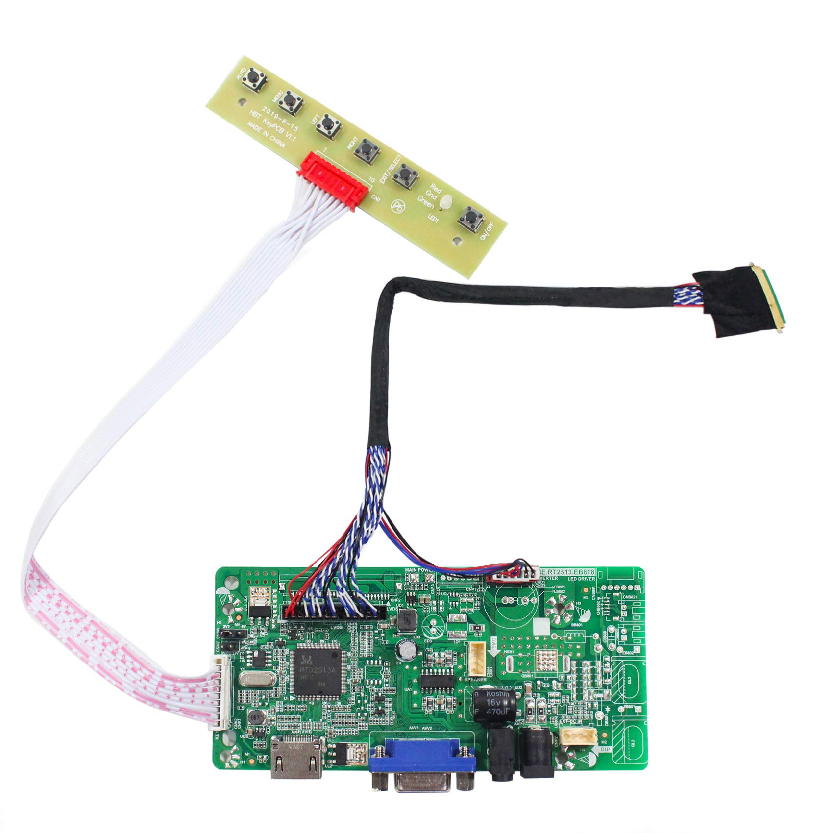 LCD Controller Board B156HW01 B156HW02 LP156WF1 CLAA173UA01A Monitor HD MI VGA Audio Driver Board