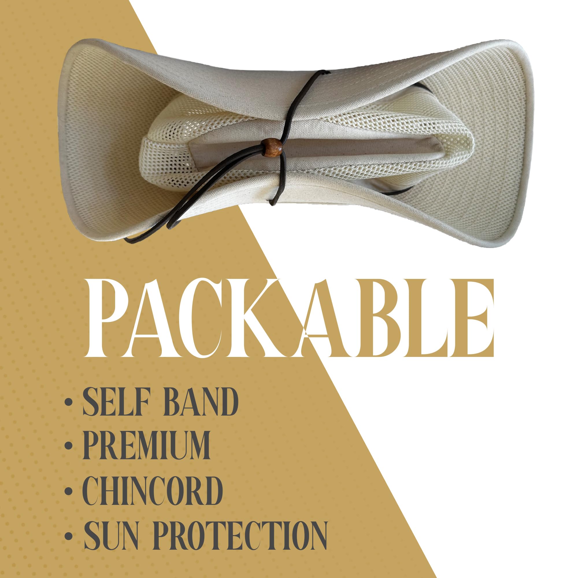 Henschel Aussie Mesh Breezer Hat - Packable Sun Protection for Outdoor Activities. Ideal for Hiking, Fishing & Camping. (US, Alpha, X-Large, Natural)