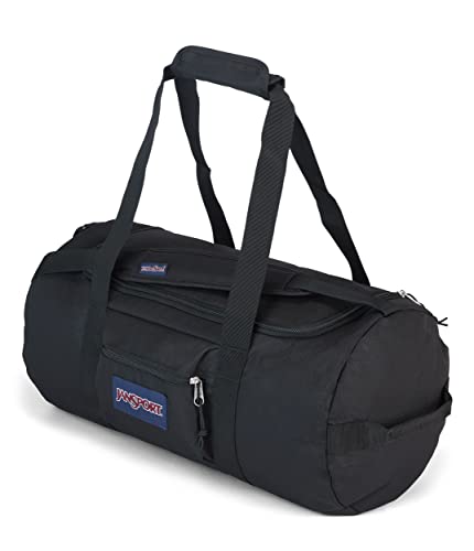 JanSport SuperBreak Away Duffel - Recycled Polyester Travel or Gym Bag, Durable Weekender with Front Utility Pocket & Side Grab Handles, 40L, Black