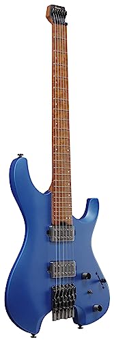 Ibanez Q52 Q Standard Headless Electric Guitar, Laser Blue Matte w/Gig Bag