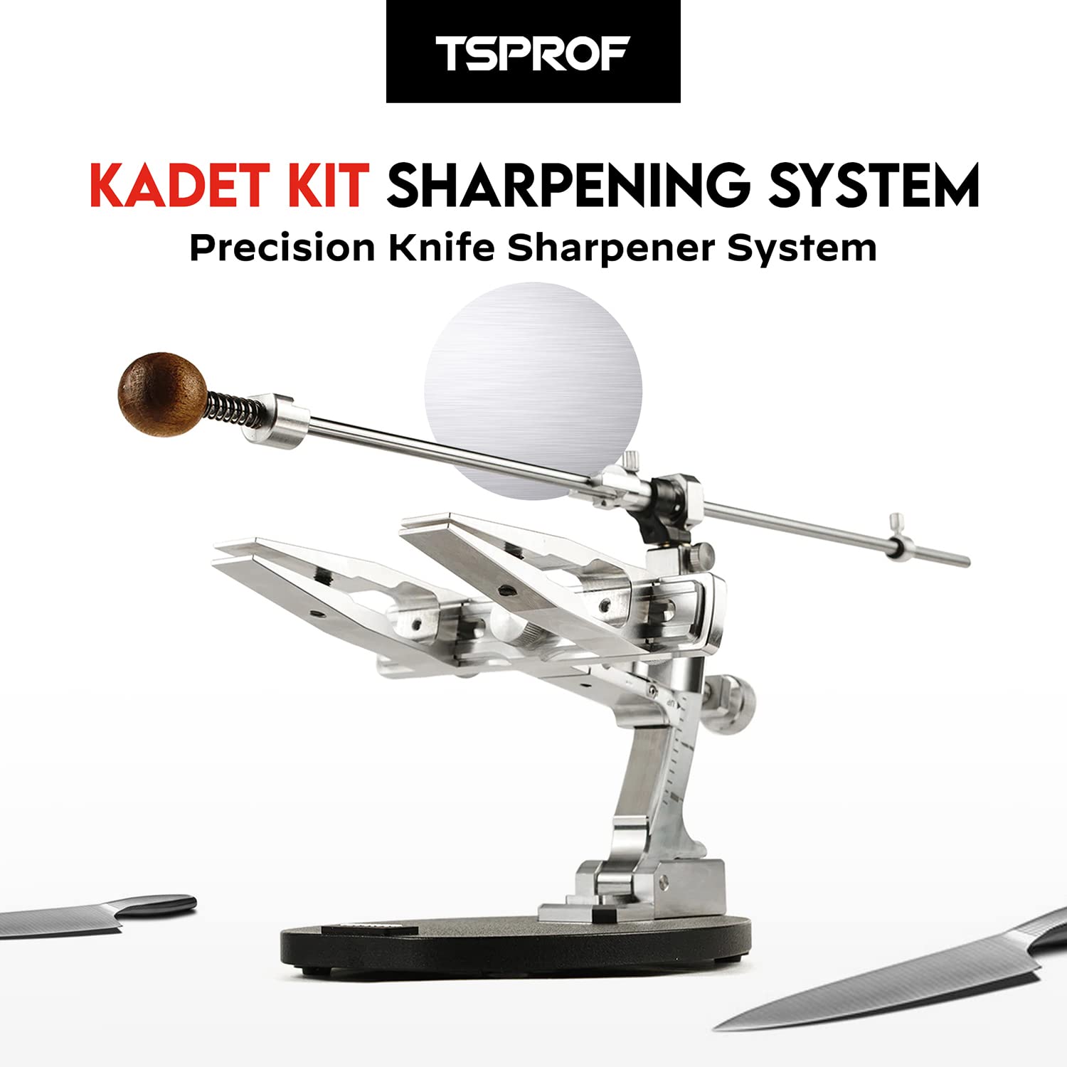 Kadet Kit Sharpening System, Knife Sharpener, Knife Sharpening Kit for Hunting, Folding and Pocket Knives, Compact Knife Sharpening Device - TSPROF