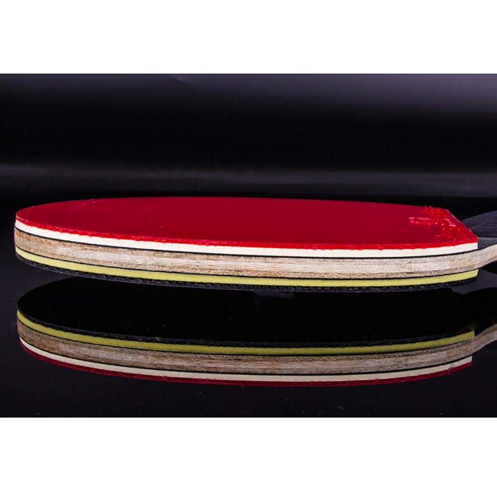 Hewen-Ping Pong Set Pingpong Racket Table Tennis Racket Table Tennis Bat Set with 1 Rackets, 10 Balls, 7 Star Suitable for Trainers, Amateurs, Beginners, Expert Table Tennis Bat (Size : Long)