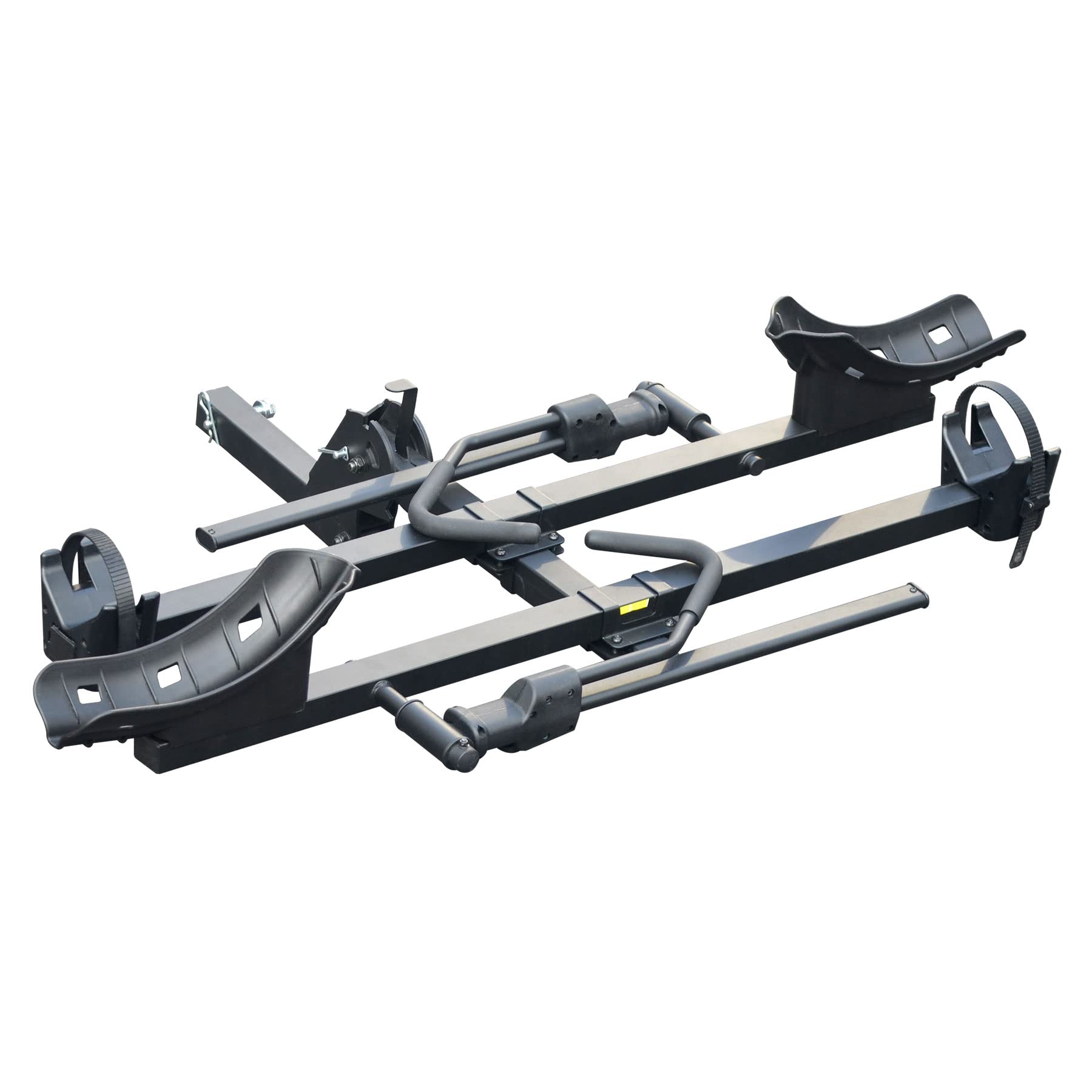 LaVelo 2'' Hitch Bike Rack for 2 / Ebikes Ratchet Arms, Smart Tilting Easy Access to Trunk Bikes x 72 lbs (144 Total) Extra Loading Capacity black