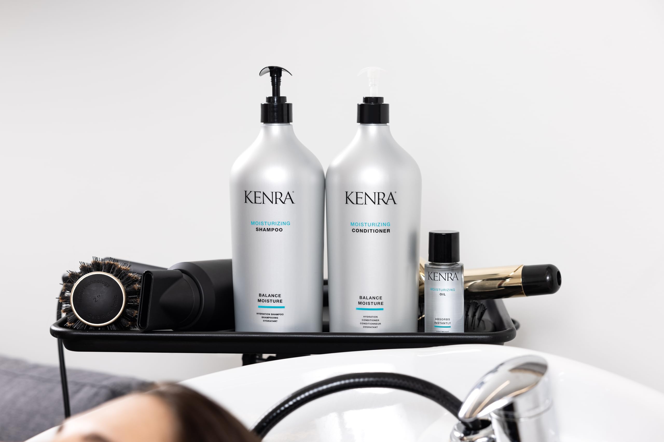 Kenra Moisturizing Conditioner | Balance Moisture | Hydrates For Smooth, Soft, & Shiny Hair | Improves Manageability By Over 50% | Increases Softness & Shine | All Hair Types | 33.8 fl. Oz