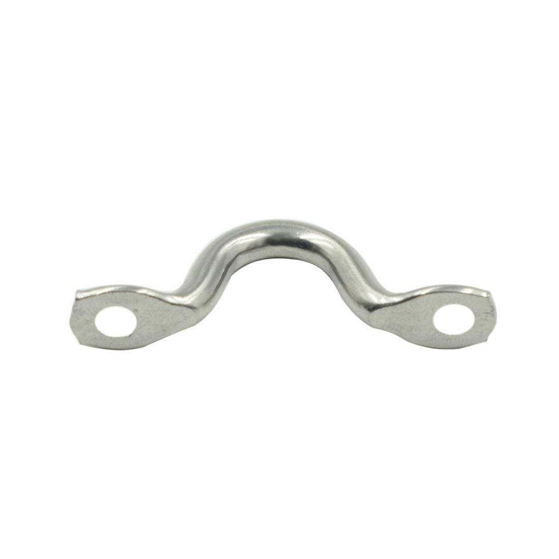 Hxchen 20Pcs M4 316 Stainless Steel Bimini Boat Top PAD Eye, Eye Straps, Tie Down, Kayak Deck Loops, Tie Down Anchor Point, footman's Loop for Kayak Canoe Rigging