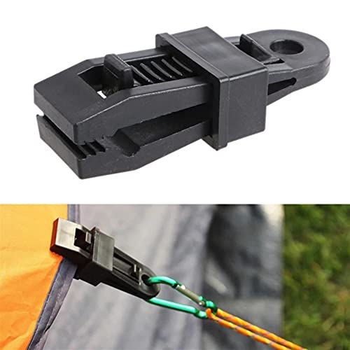 LMMDDP 20PCS Tent Canopy Clip Outdoor Wind Rope Clamps Awning Wind Rope Clips Camping Tent Accessories