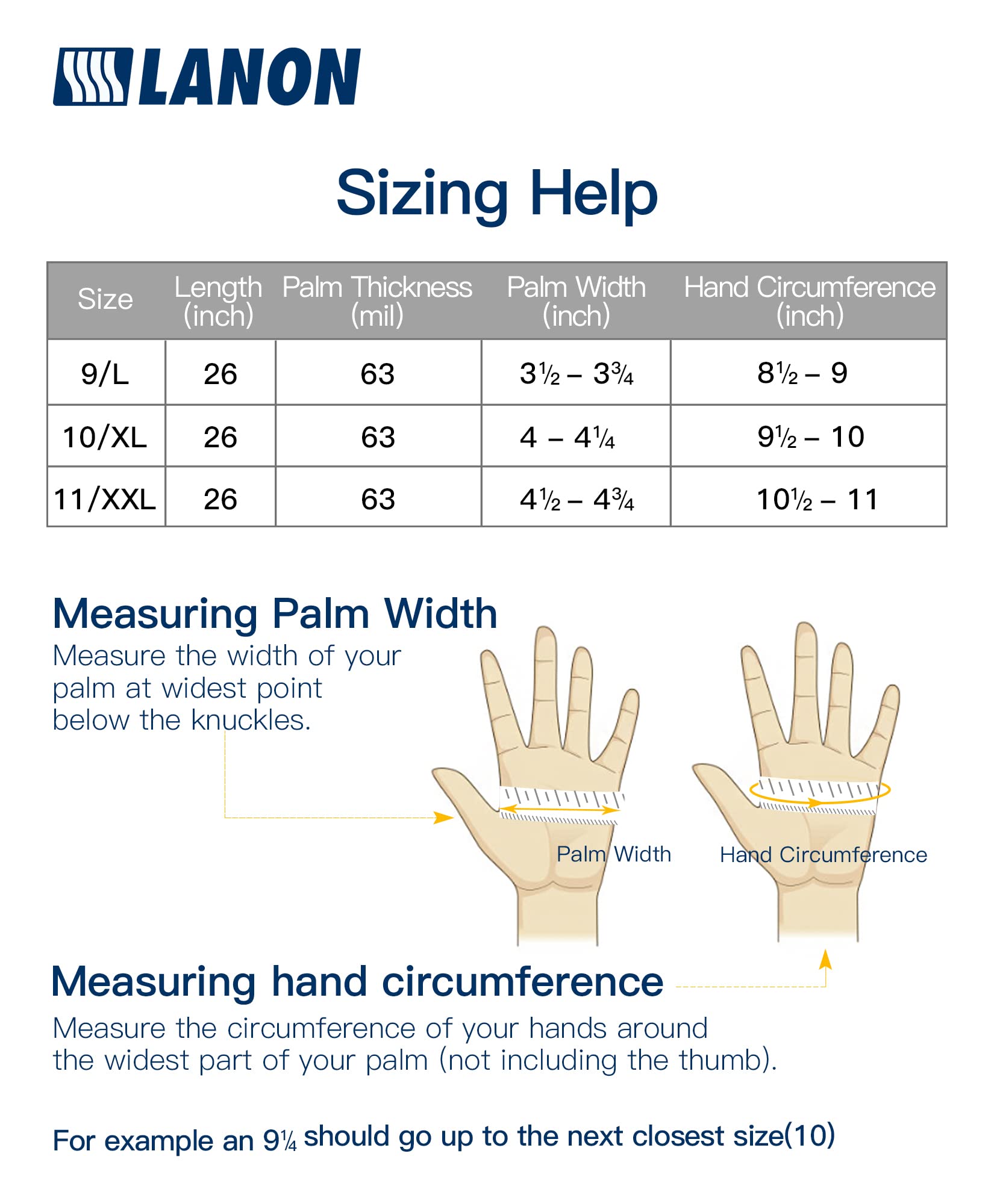 LANON 26" Elbow Length PVC Chemical Resistant Gloves, Heavy-Duty Long Rubber Gloves, Acid, Alkali & Oil Protection, XL