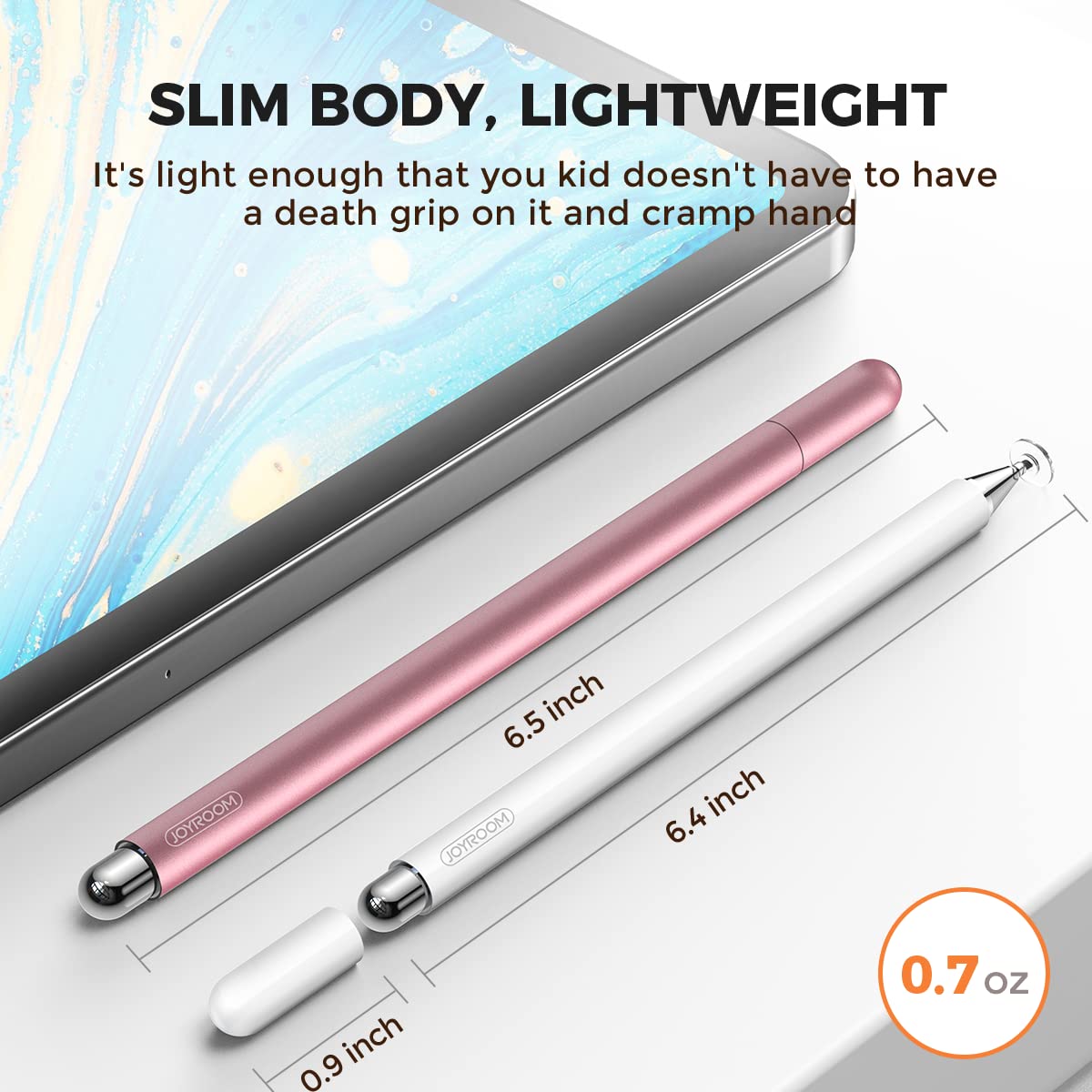joyroom Capacitive Stylus Pen for Touch Screens, Disc Tip and High Sensitivity