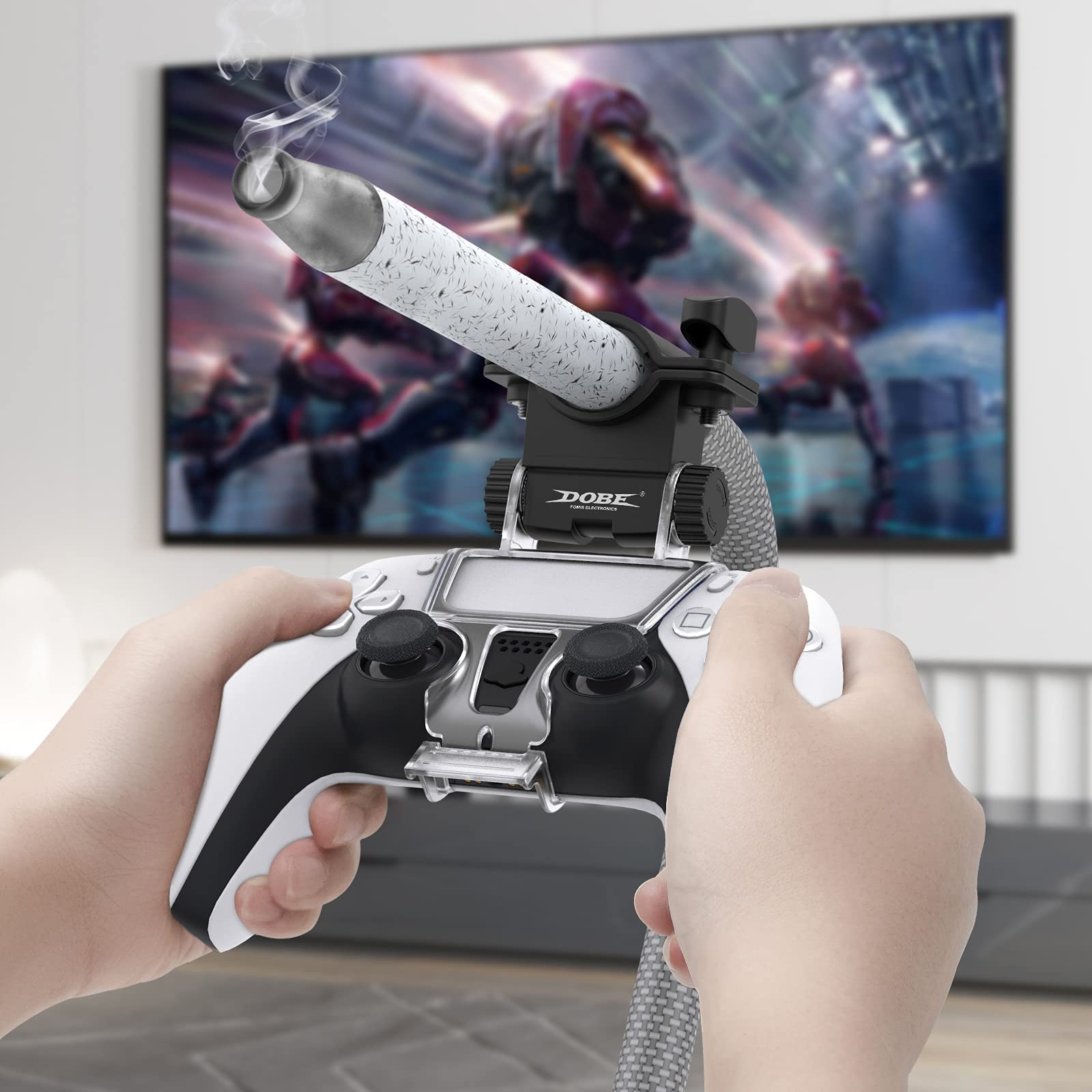 Hookah Hose Holder Clip Compatible with PS5 Controller