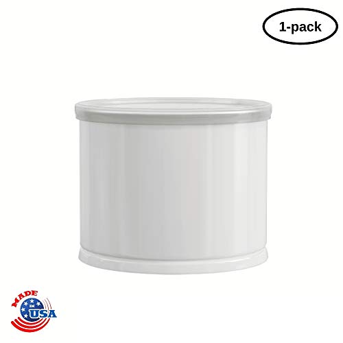 JND Empty Metal Wax Can/Tin 14 Oz with Plastic Cap - Refillable, Multipurpose Use for Wax Beads, Cosmetic Storage, Art Purpose, Lotion, Candle Wax, Beauty and Necessities (1 Pack)