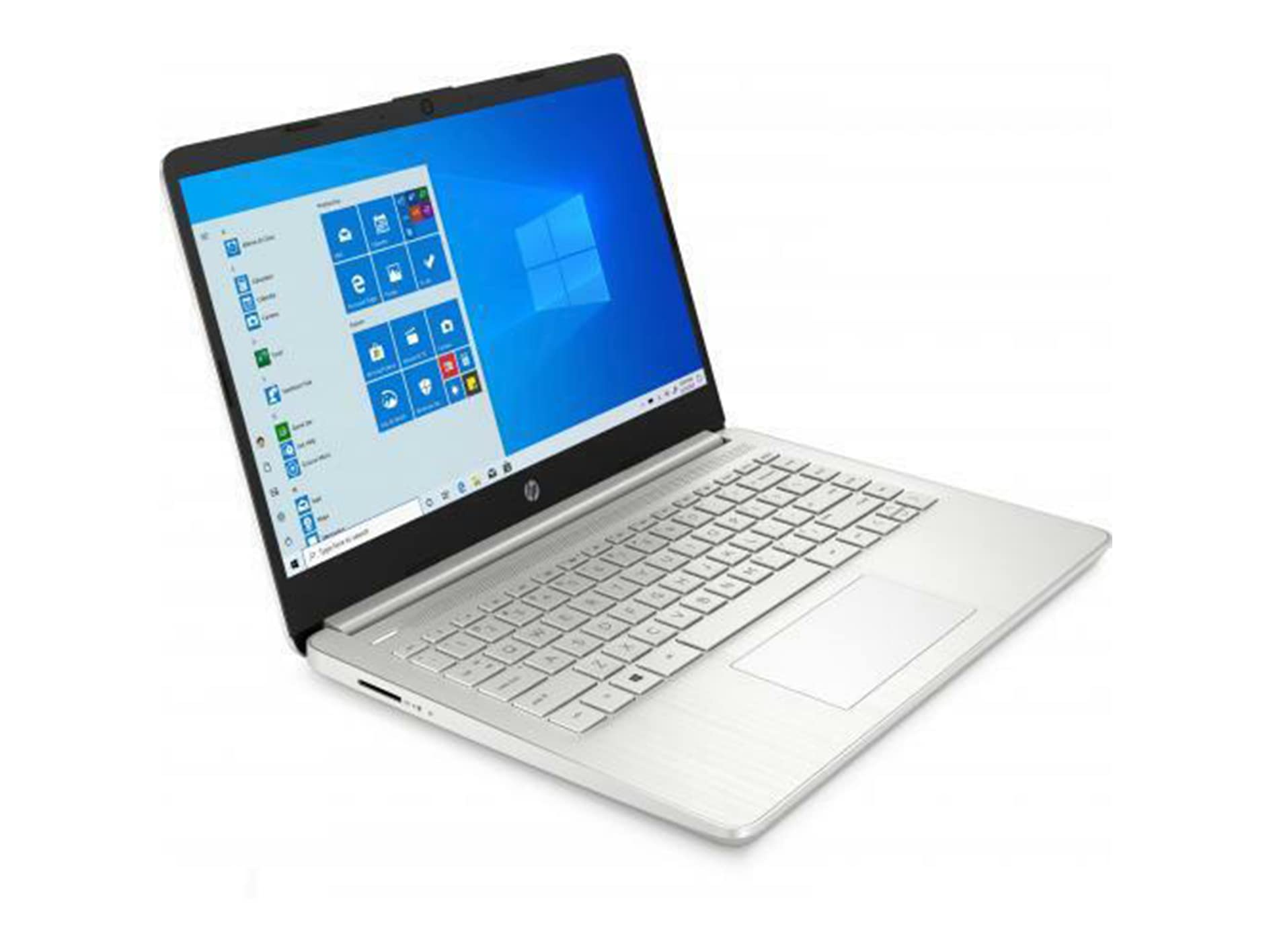 HP Stream 14" HD Laptop, AMD Athlon Silver 3050U Processor, 8GB RAM, 128GB SSD, 720p HD Webcam, AMD Radeon Graphics, Bluetooth, Windows 10 Home, Silver, 32GB Hotface USB Card
