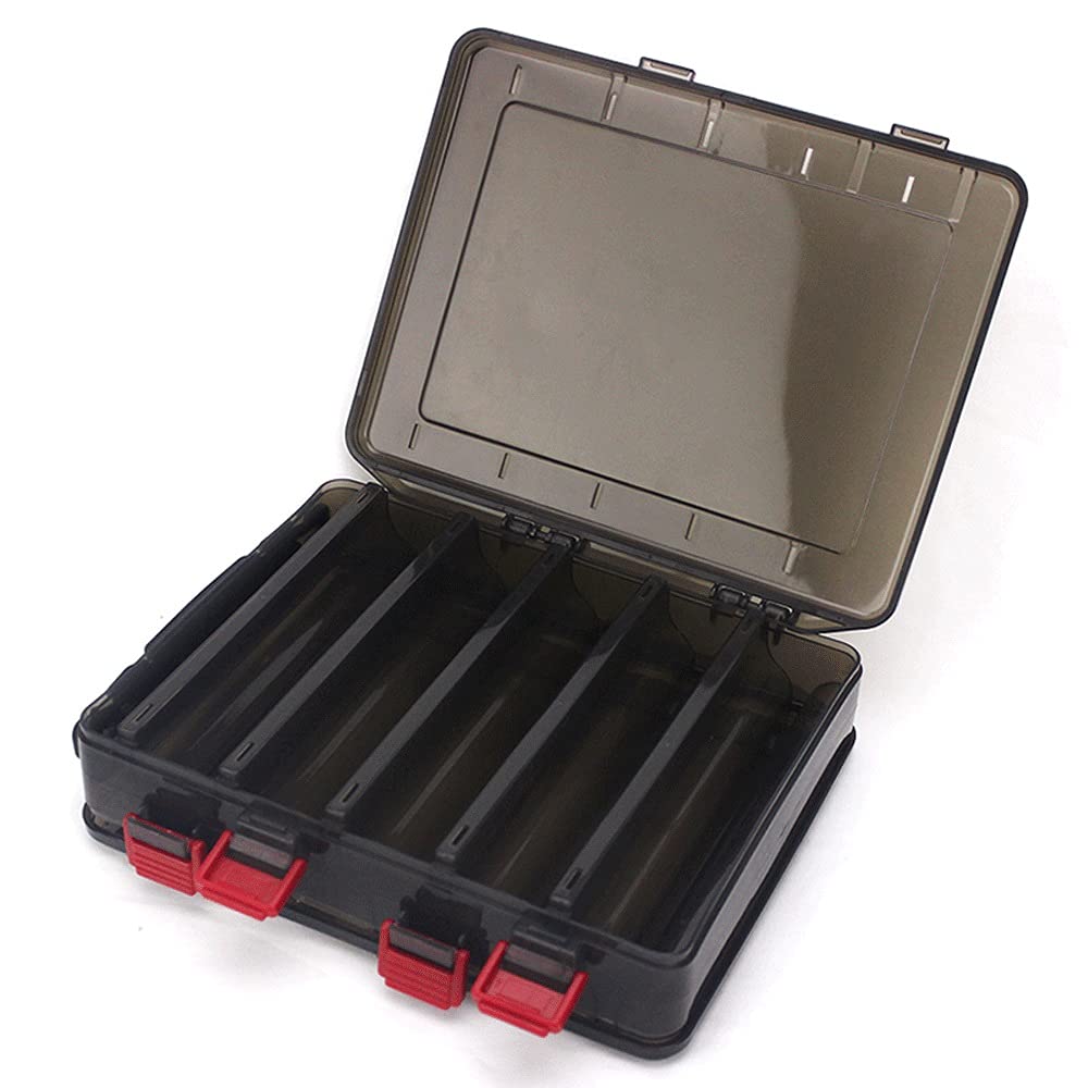 LMMDDP Double-sided Plastic Bait Box Bait Box Fishing Tackle Storage Box Fishing Tackle Tool Box