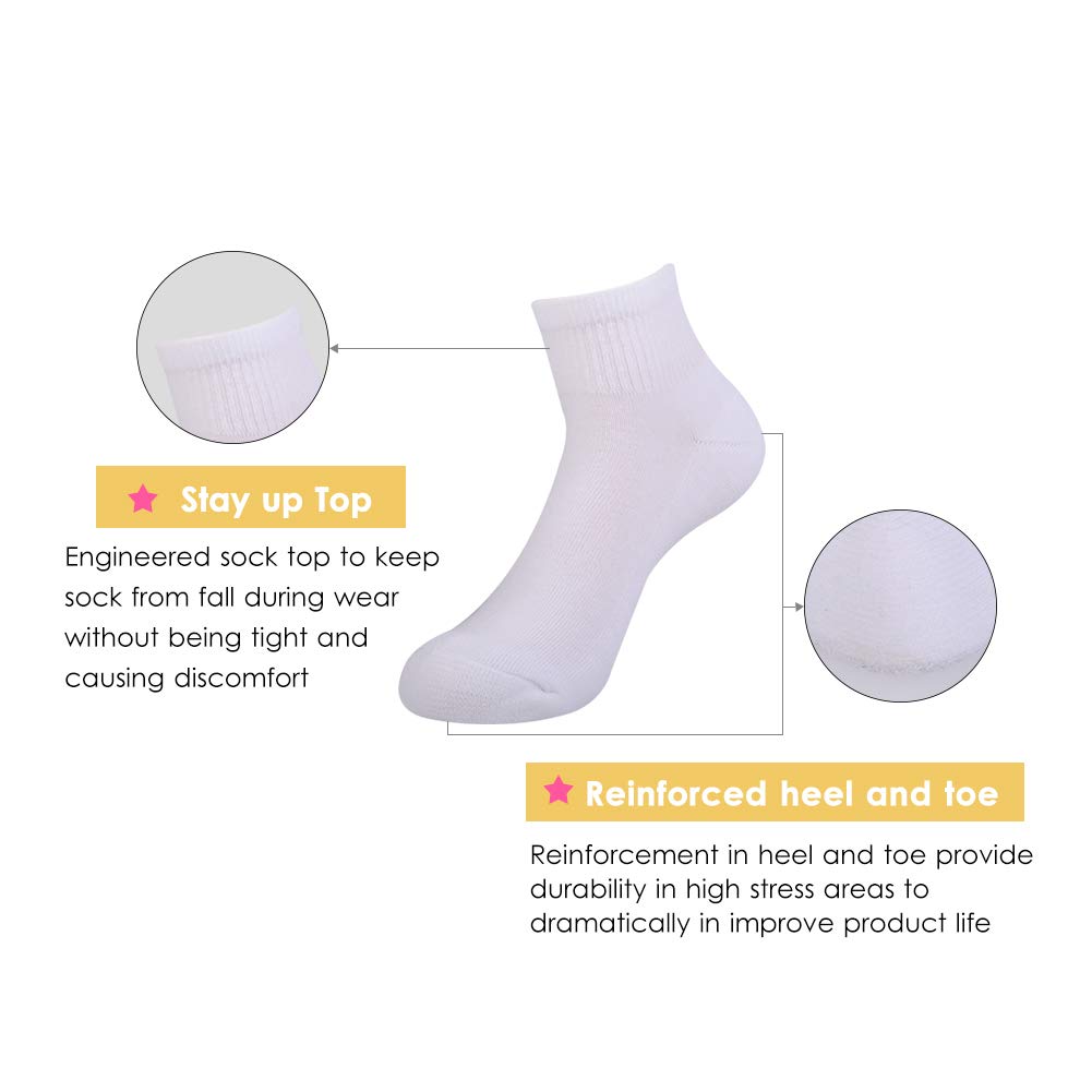 JOYNÉE Ankle Socks Women Low Cut Athletic Running with Cushion for Sports and Casual Use 6-Pairs Pack