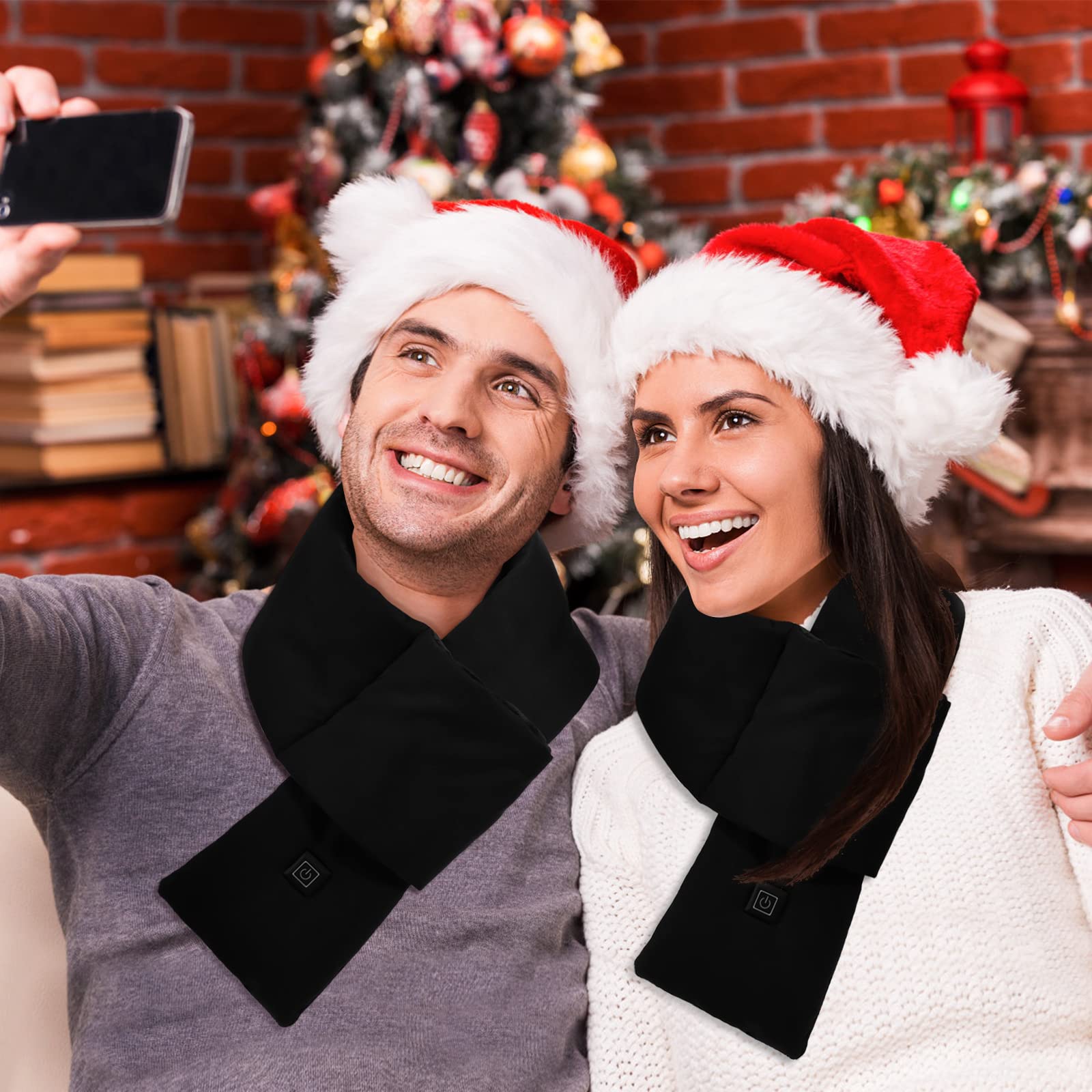 JOYTEK 2024 Upgraded Heated Scarf for Men/Women Three Temp settings with 5000mAh Power Bank
