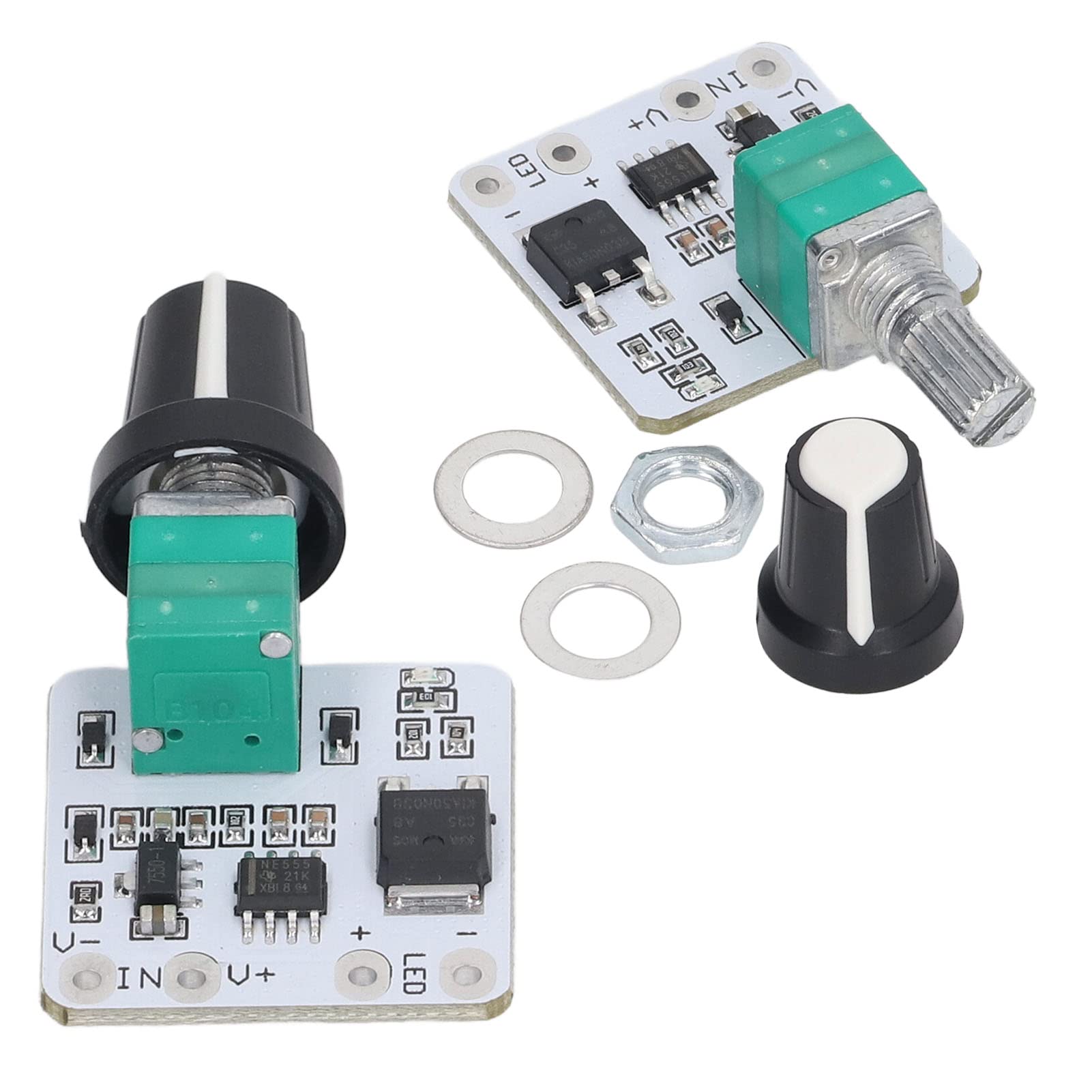 LED Dimmer Switch, Constant Voltage Knob Switch Dimmer 2Pcs for Control
