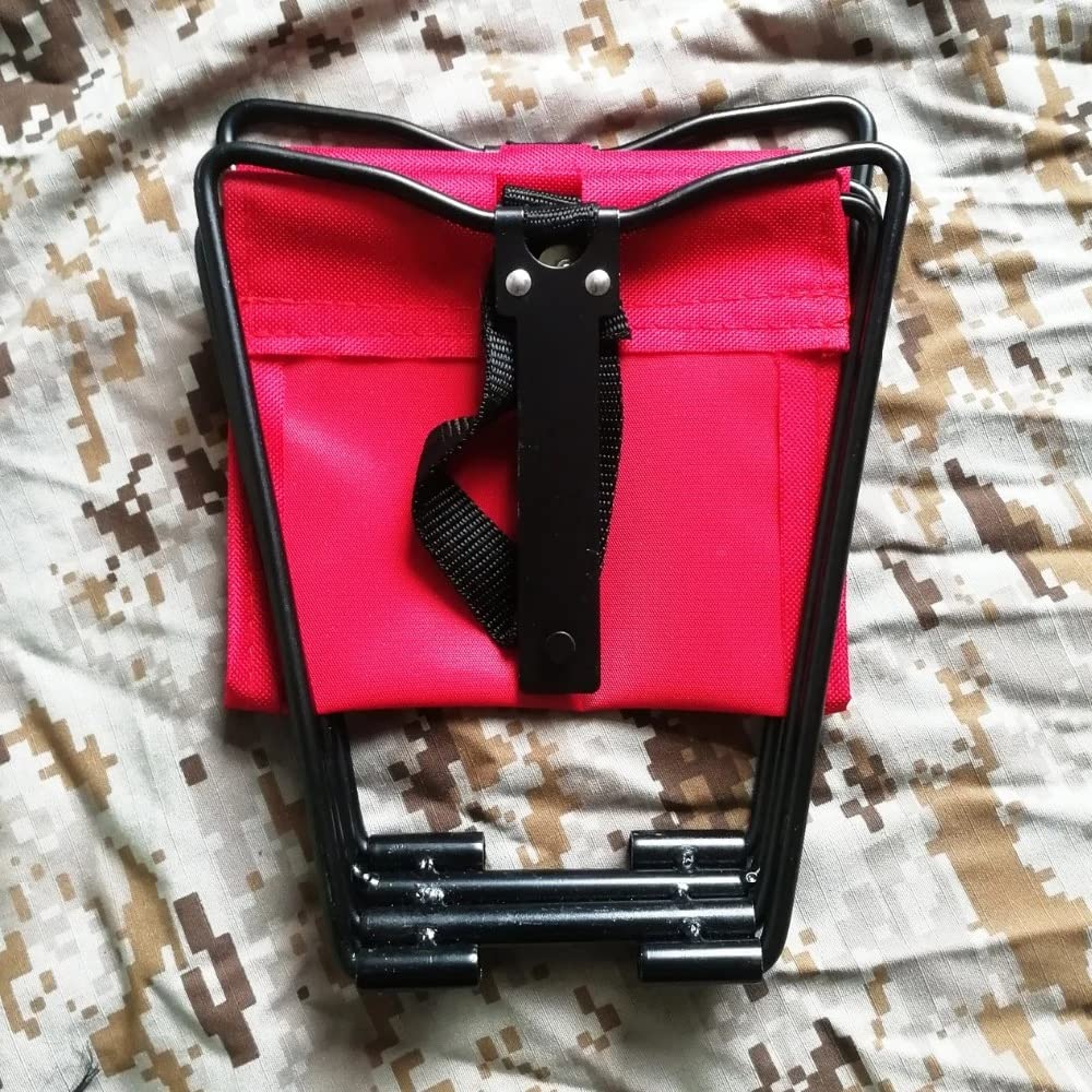 LMMDDP Portable Folding Chair Amazing Pocket Outdoor Fishing Stool with Carry Bag