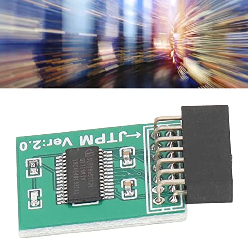 Oumefar TPM 2.0 Module, TPM Module LPC Interface Small Size 14 Pin for Computer Motherboard