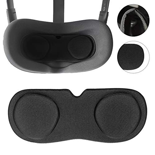 KASCLINO Dust Proof VR Lens Cover Protector for Oculus Quest 2, VR Accessories Anti Scratch Lens Protective Cover Cap, Washable Protective Cover(Black)