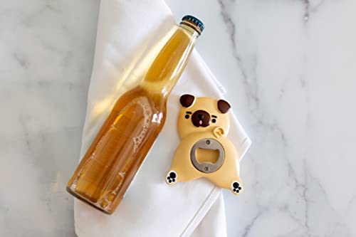 Pearhead Pug Bottle Opener, Bar Dog Butt Bottle Opener, Whimsical Pet Themed Bottle Opener, Funny Pet Gift for Friends, Pug Bottle Opener