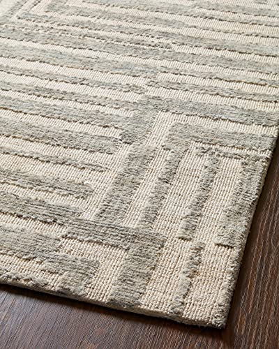 Justina Blakeney x Loloi Yeshaia Collection YES-03 Oatmeal / Silver 7'-9" x 9'-9" Area Rug