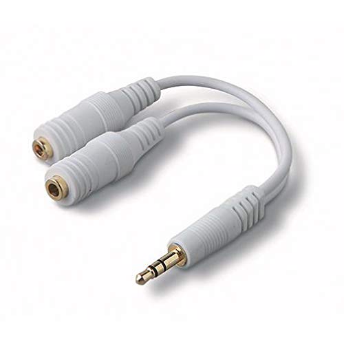 Headphones Splitter 3.5mm Earphone Adapter Dual Headset Port for Moto X4 Phone, Audio Jack Adaptor Compatible with Motorola Moto X4