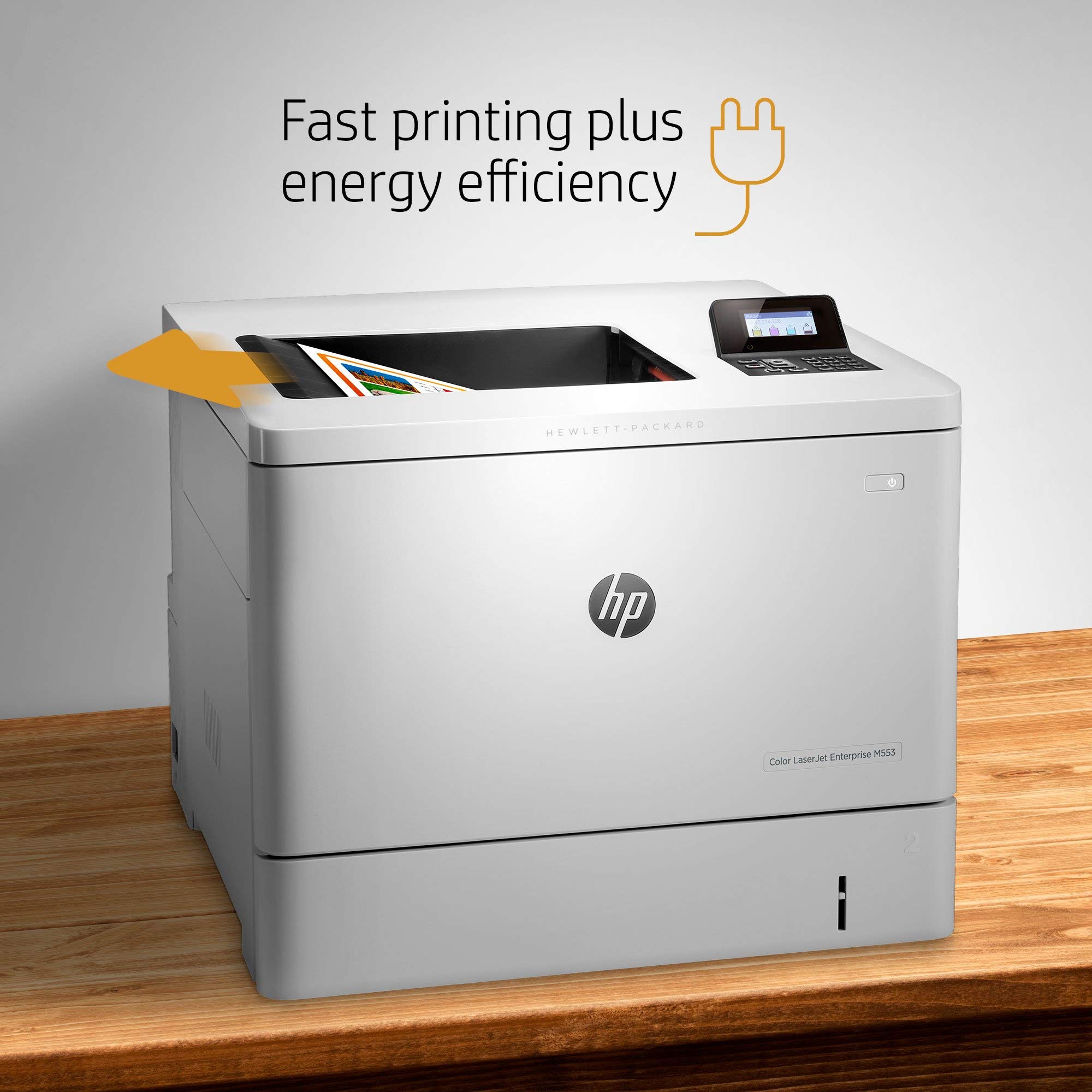 HP LaserJet Enterprise M553n Color Laser Printer with Built-in Ethernet (B5L24A) (Renewed)