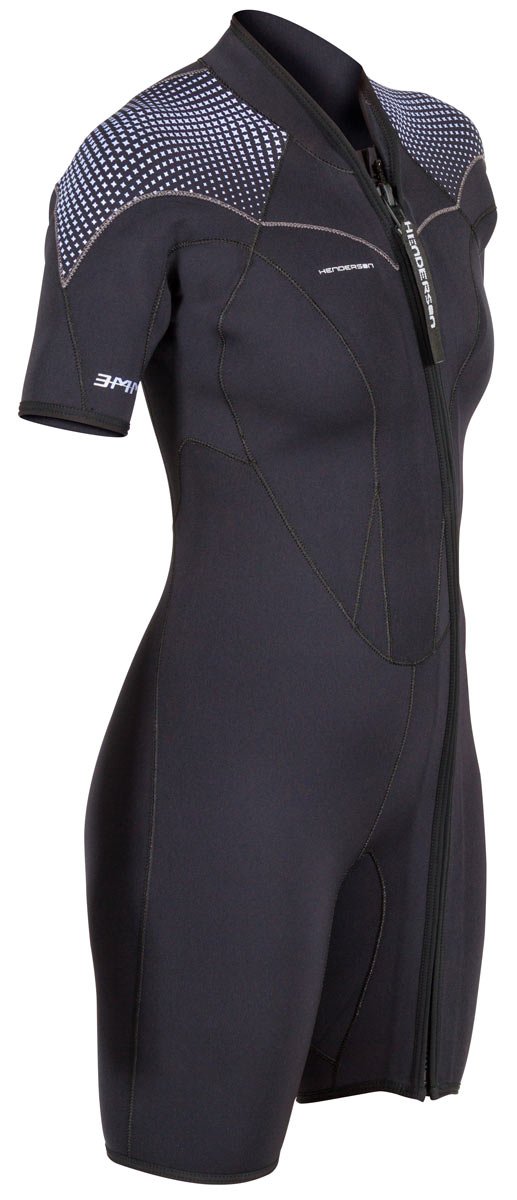 Henderson Thermoprene PRO 3mm Womens Front Zip Wetsuit 14 Black/Aqua