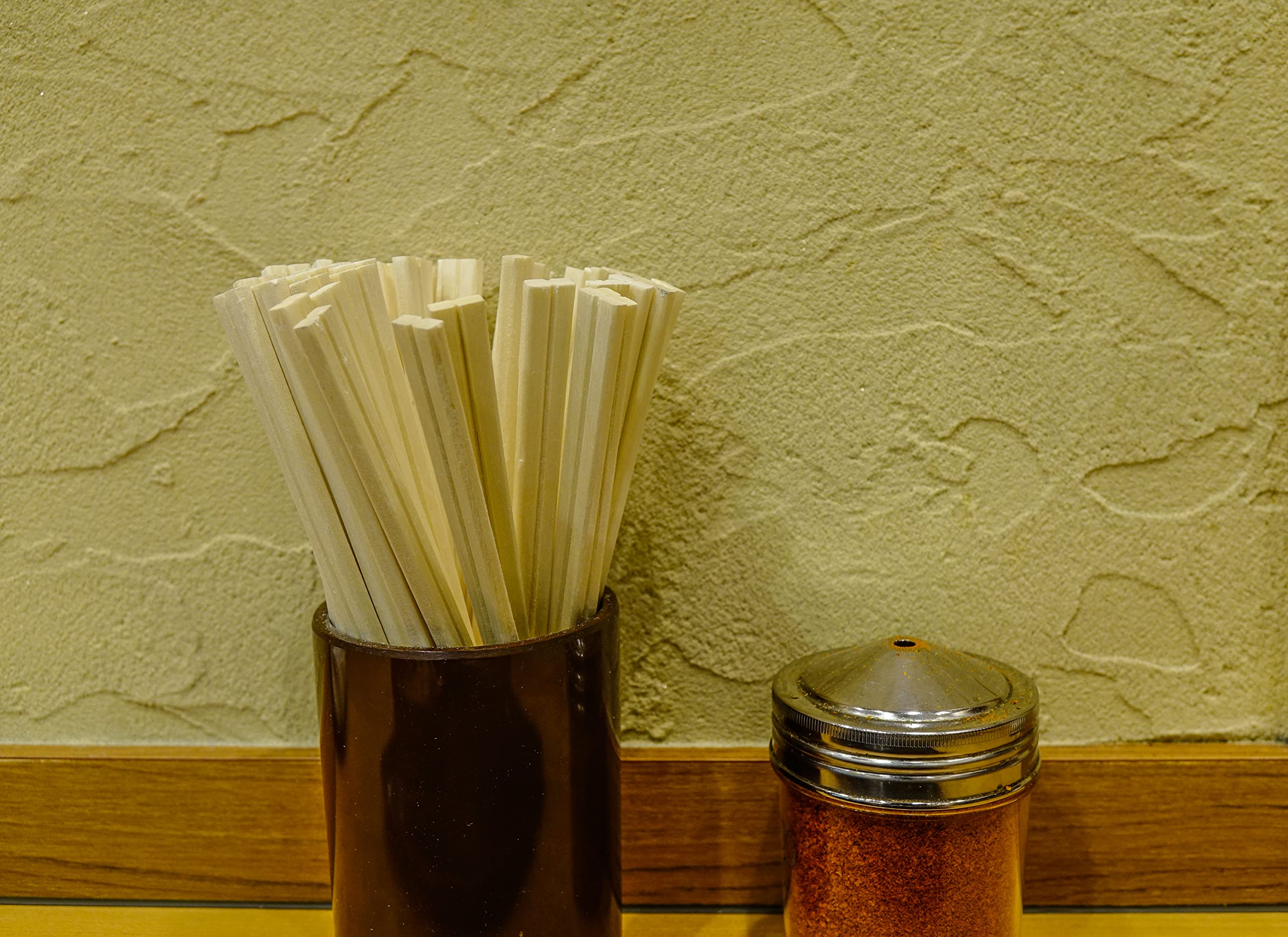KingSeal 8 Inch Natural Poplar Wood Chopsticks, Indiv. Wrapped in Paper Sleeve, Bulk Pack - 80 Pairs (2 Packs of 40 Pairs)
