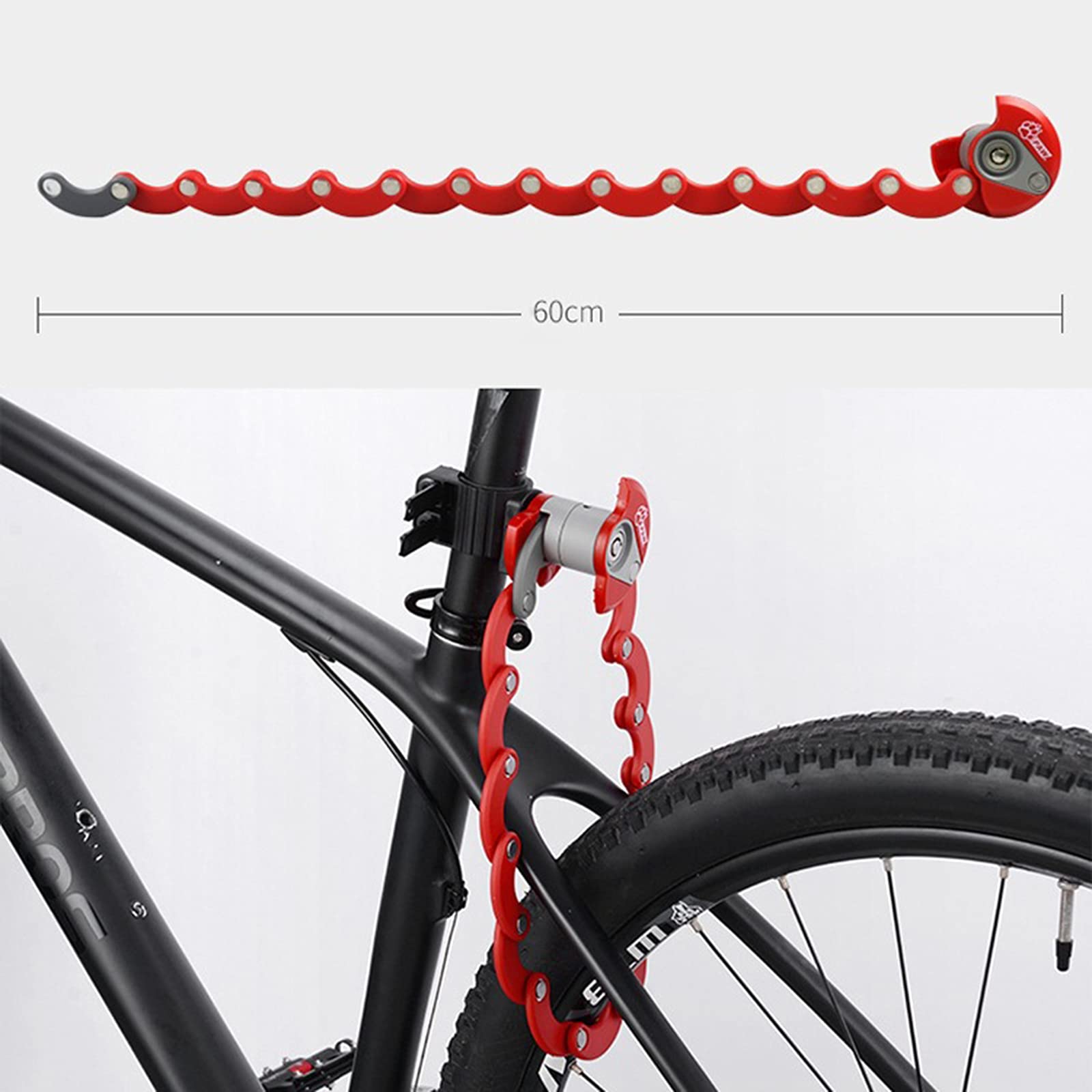 LHQ-HQ Bicycle Hamburger Lock Key Lock Heavy Duty Anti-Theft High Security Alloy Steel Lock with 3 Keys