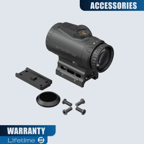 Vector Optics Paragon 3x18 Compact CQB Prism Optics Scope 10 Levels Illumination 1MOA Adjustment IP67 Waterproof for Fast Target Acquisition in Close to Medium-Range Shooting