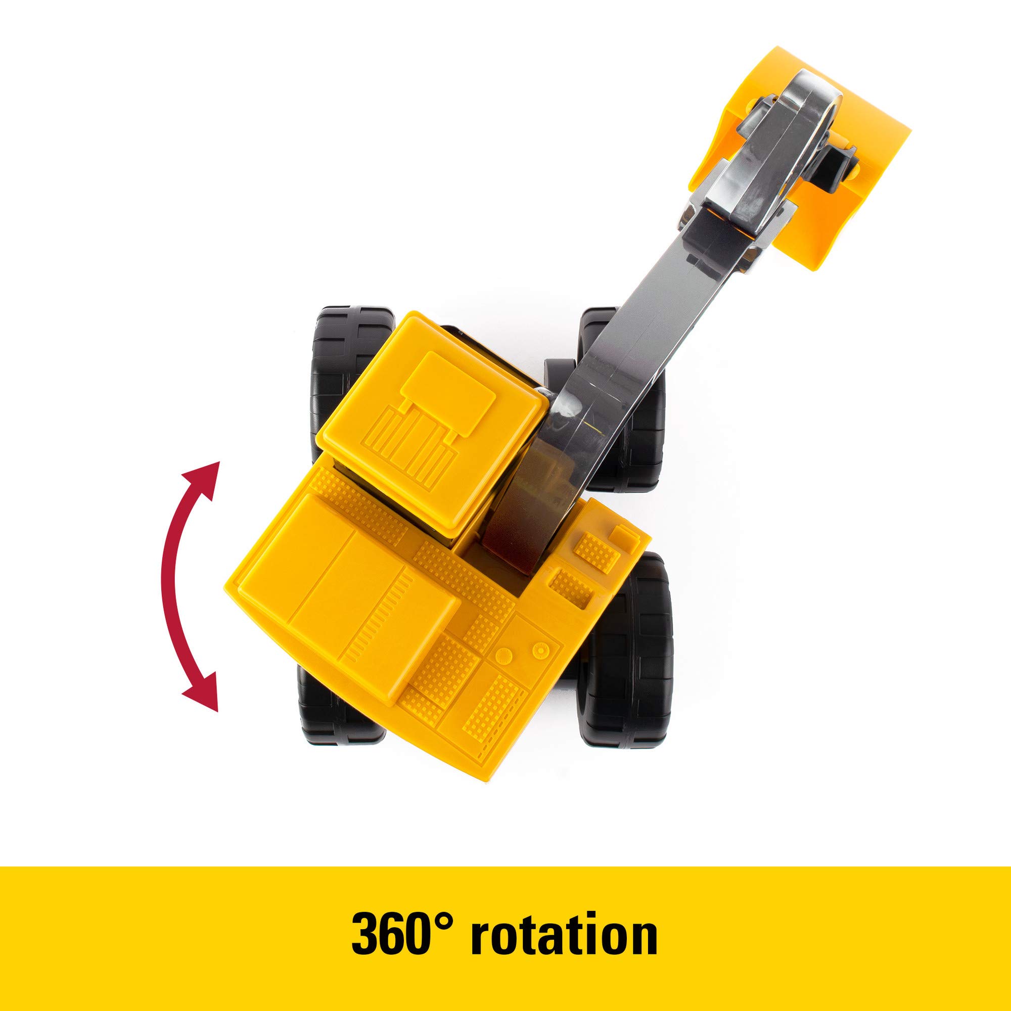 John Deere Sandbox Big Scoop Excavator Toy with Tilting Dump Bed - Construction Toys - Frustration Free Packaging FFP - 15 Inch