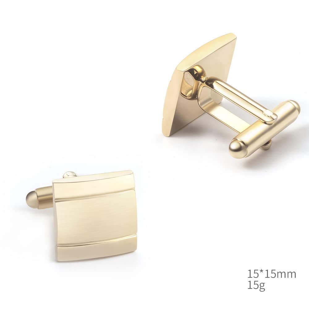Men's tie Clip Cufflinks Plain Metal Collar Clip Cufflinks Set Men's Dress Shirt Cufflinks Collar Clip Set