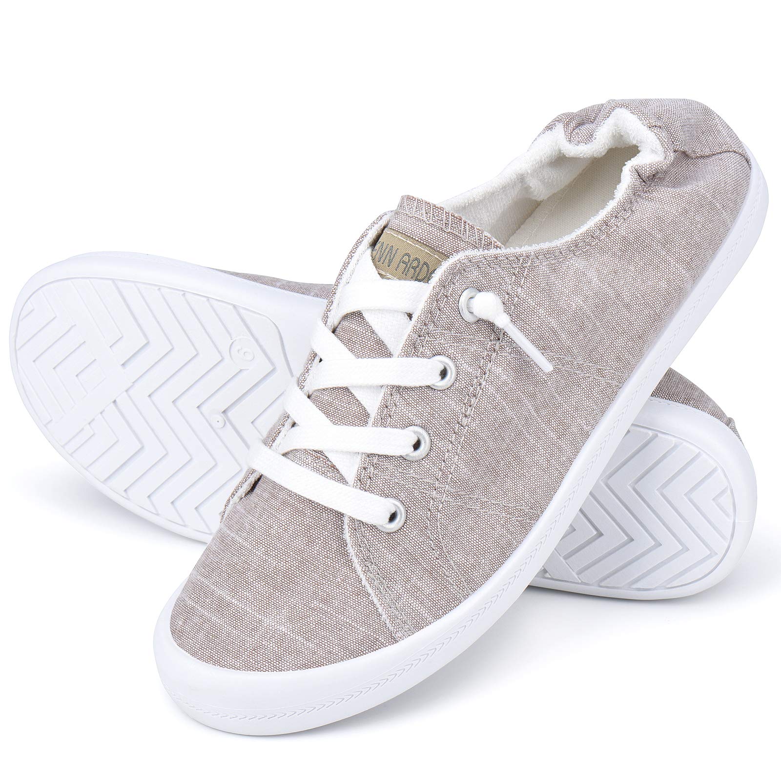 JENN ARDOR Women's Canvas Shoes Low Top Classic Slip-On Lightweight Comfort Fashion Sneakers for Walking Zebra