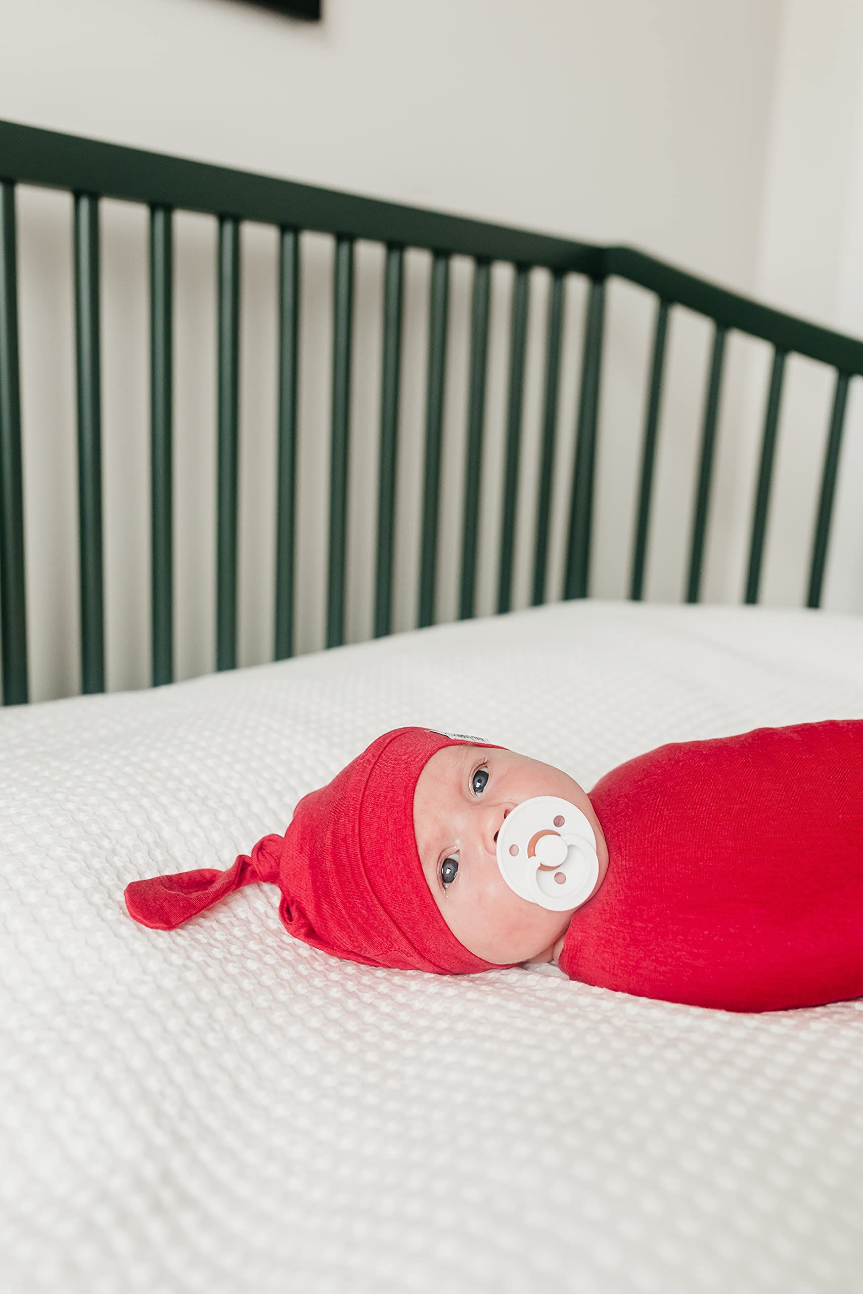 Large Premium Knit Baby Swaddle Receiving Blanket "Mara" by Copper Pearl