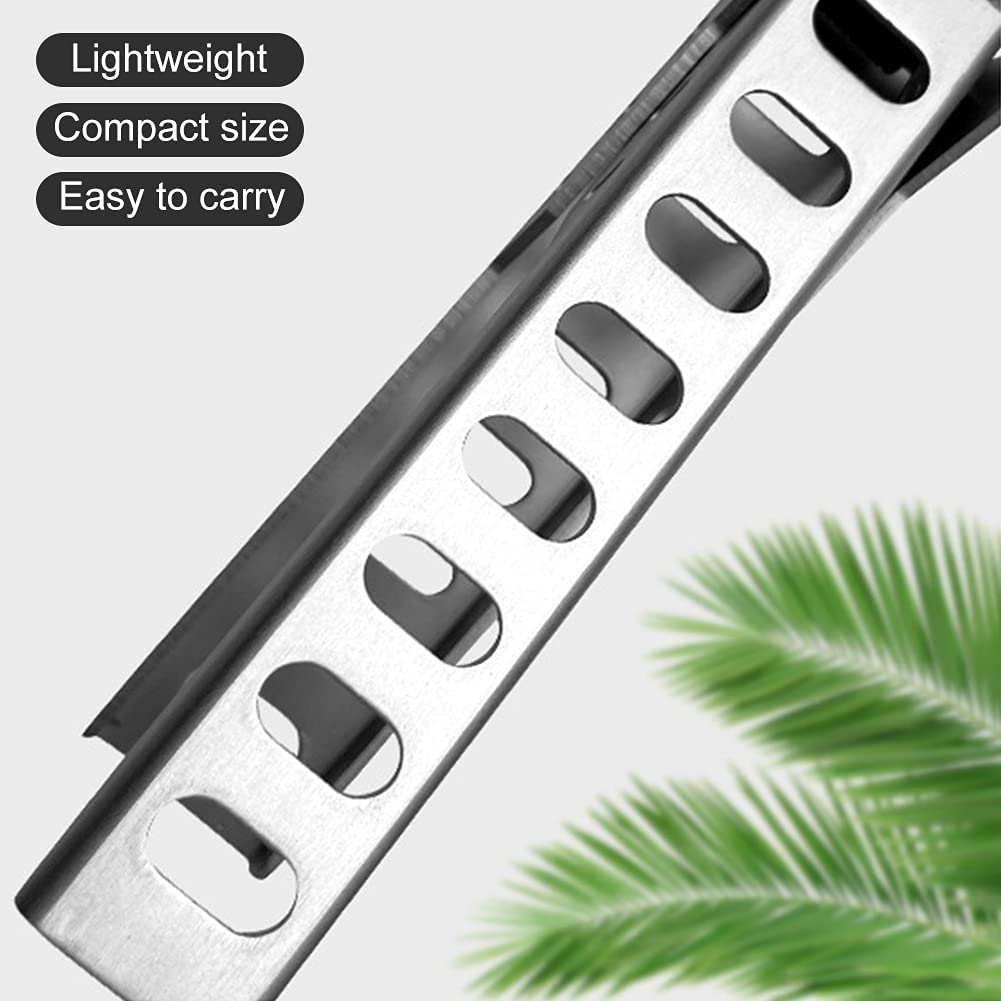 LVOERTUIG Anti Scald Pan Gripper Outdoor Camping Portable Tool Aluminum Alloy Suitable for Clamping Pots Pans Kitchenwares Lightweight(Size:4.92x1.18inch)