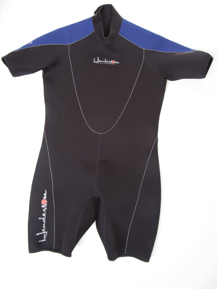 Henderson Thermoprene Men's 3mm Shorty Wetsuit 5XL-Tall Black/Blue