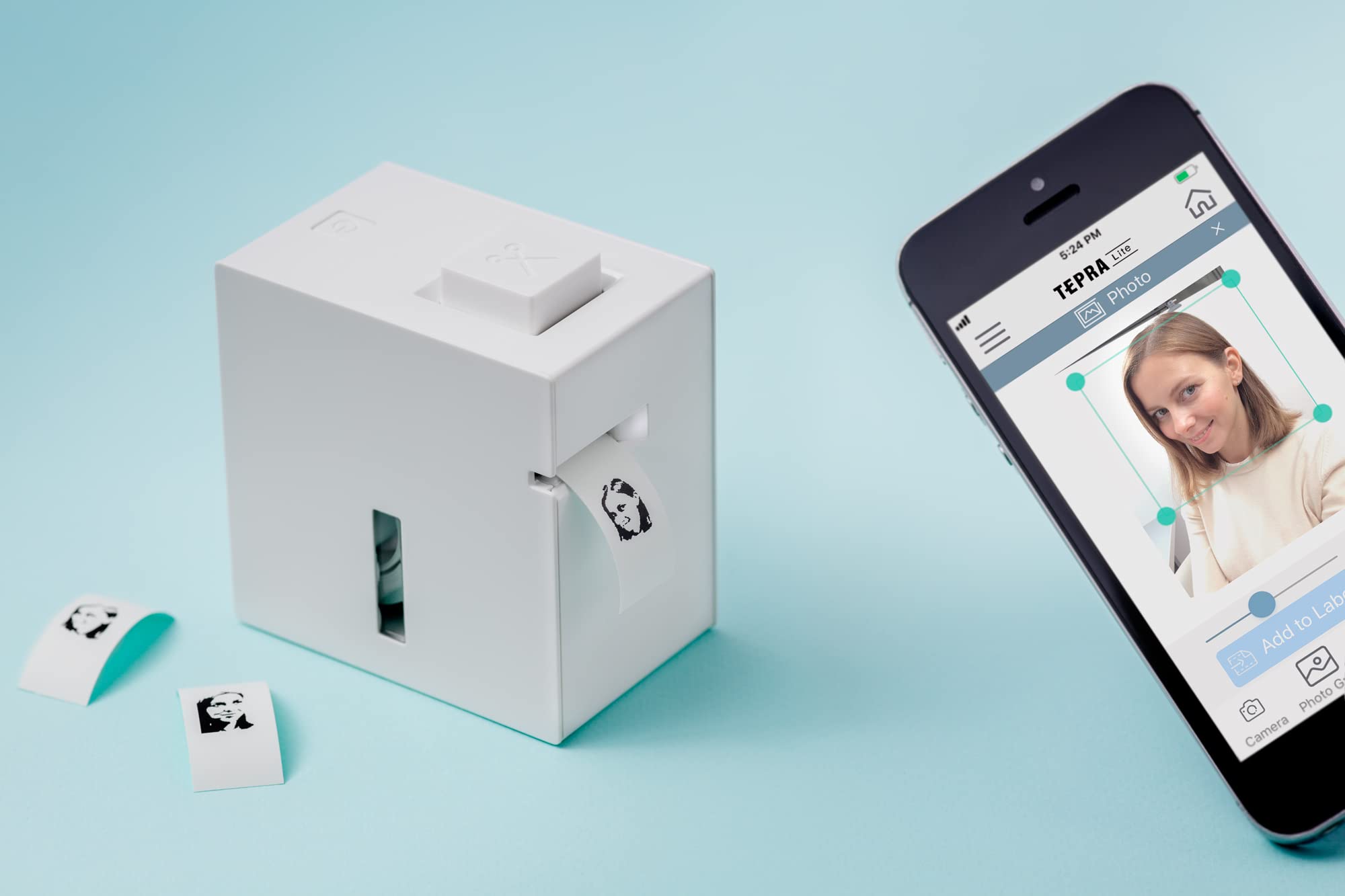 KING JIM TEPRA Lite - Portable Thermal Label Printer from Japan, Easily Operated with a Smartphone