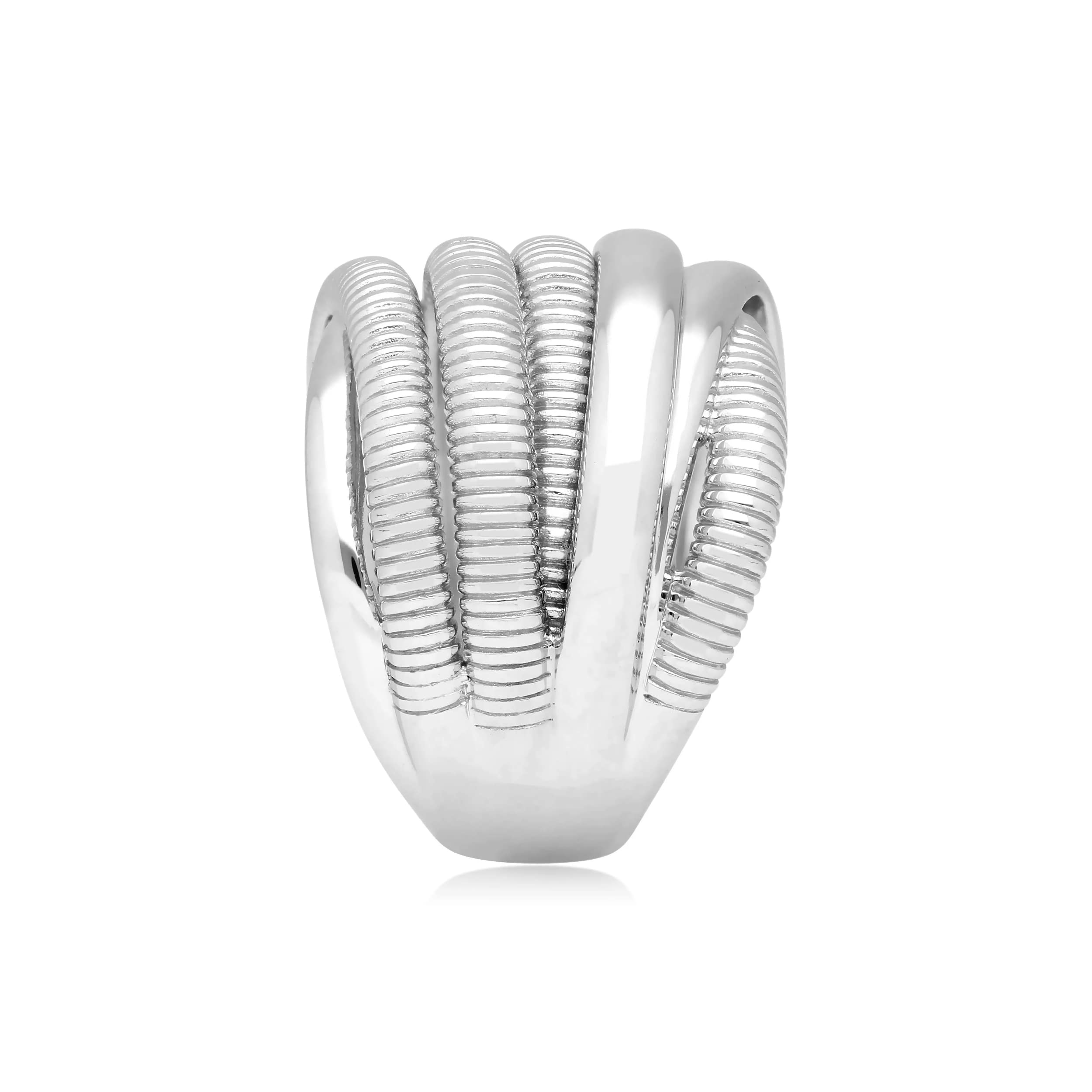 Judith Ripka Eternity Seven Band Highway Ring 9