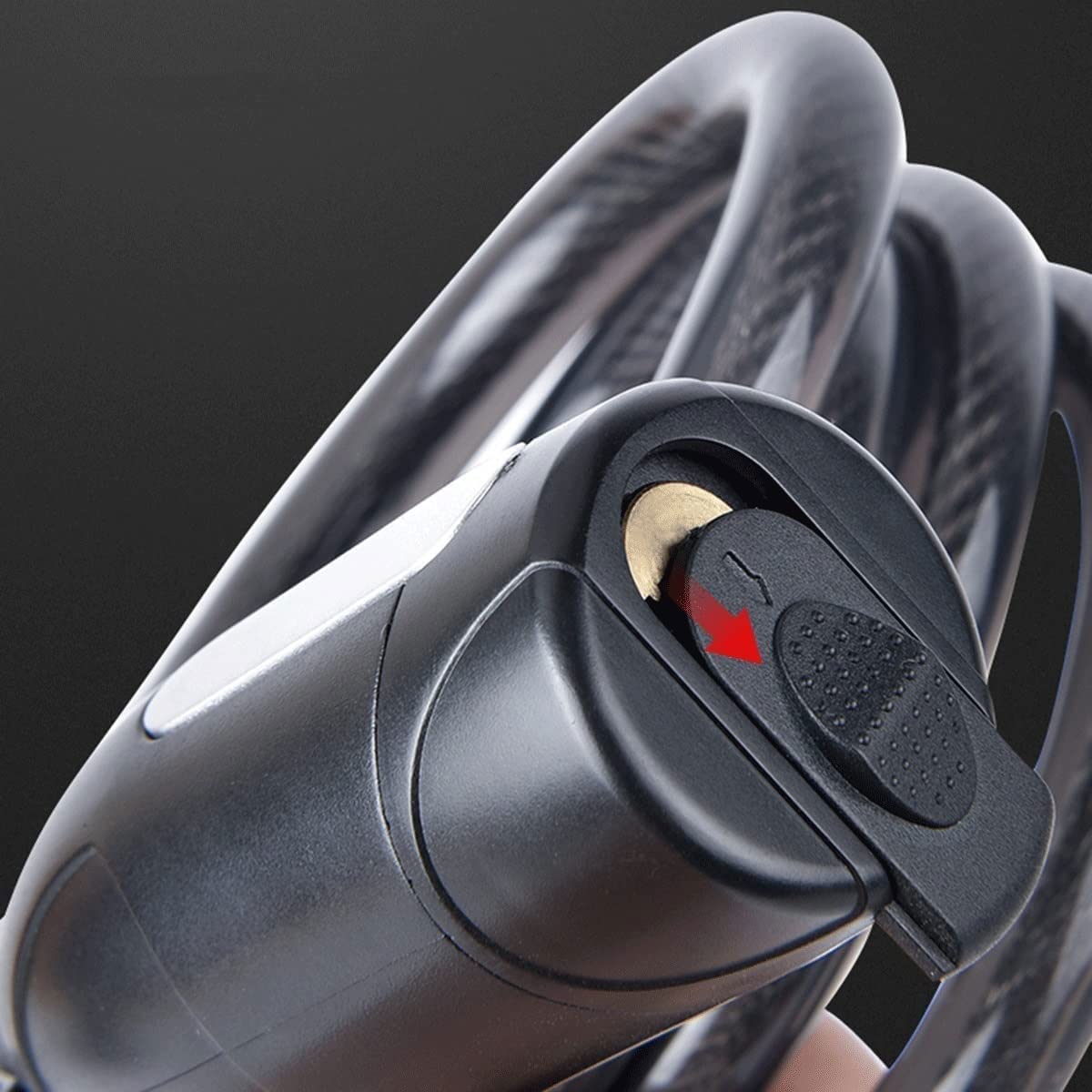 LYHELYJ Bicycle Lock 12mm Cable Lock,Bike Lock Cable,with 2 Keys and Metal Cable Bicycle Lock, Safe Combination with Mounting Bracket,for Bike, Electric Bike, Skateboards, Strollers, Lawnmowers