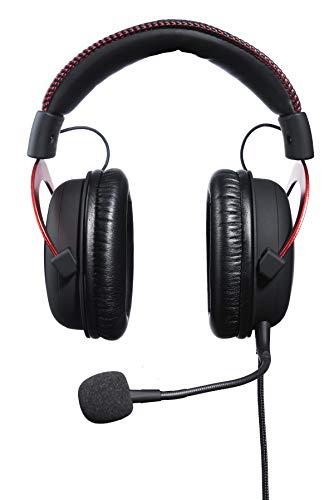 HyperX Cloud II Gaming Headset - Red (KHX-HSCP-RD) with HyperX Pulsefire Surge - RGB Wired Optical Gaming Mouse, Pixart 3389 Sensor up to 16000 DP - Black - Bundle