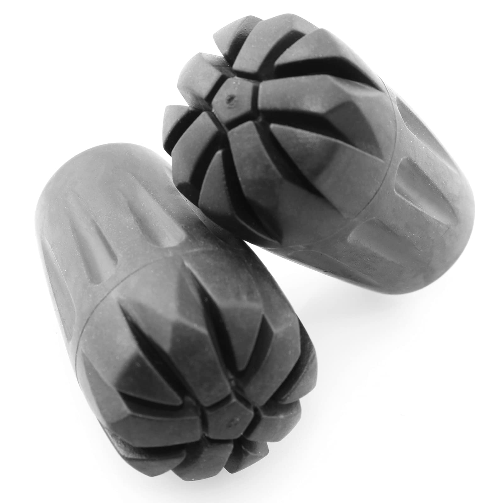 Lind Kitchen Rubber Trekking Pole Tip 8PCS 1.1 x 3.8cm Black Rubber Hiking Walking Sticks Cap Ends Tip Protectors Gummipuffer Ferrules
