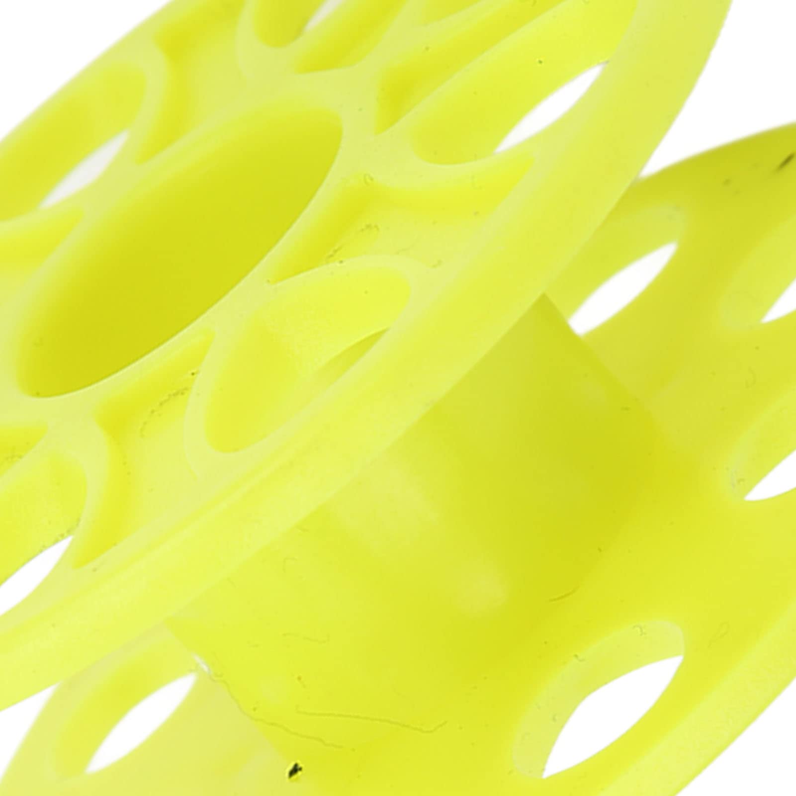 LAIONTY Portable Round Underwater Sports Reel, Eight Round Holes Plastic Diving Safety Accessoriess Storage Tool (Yellow)