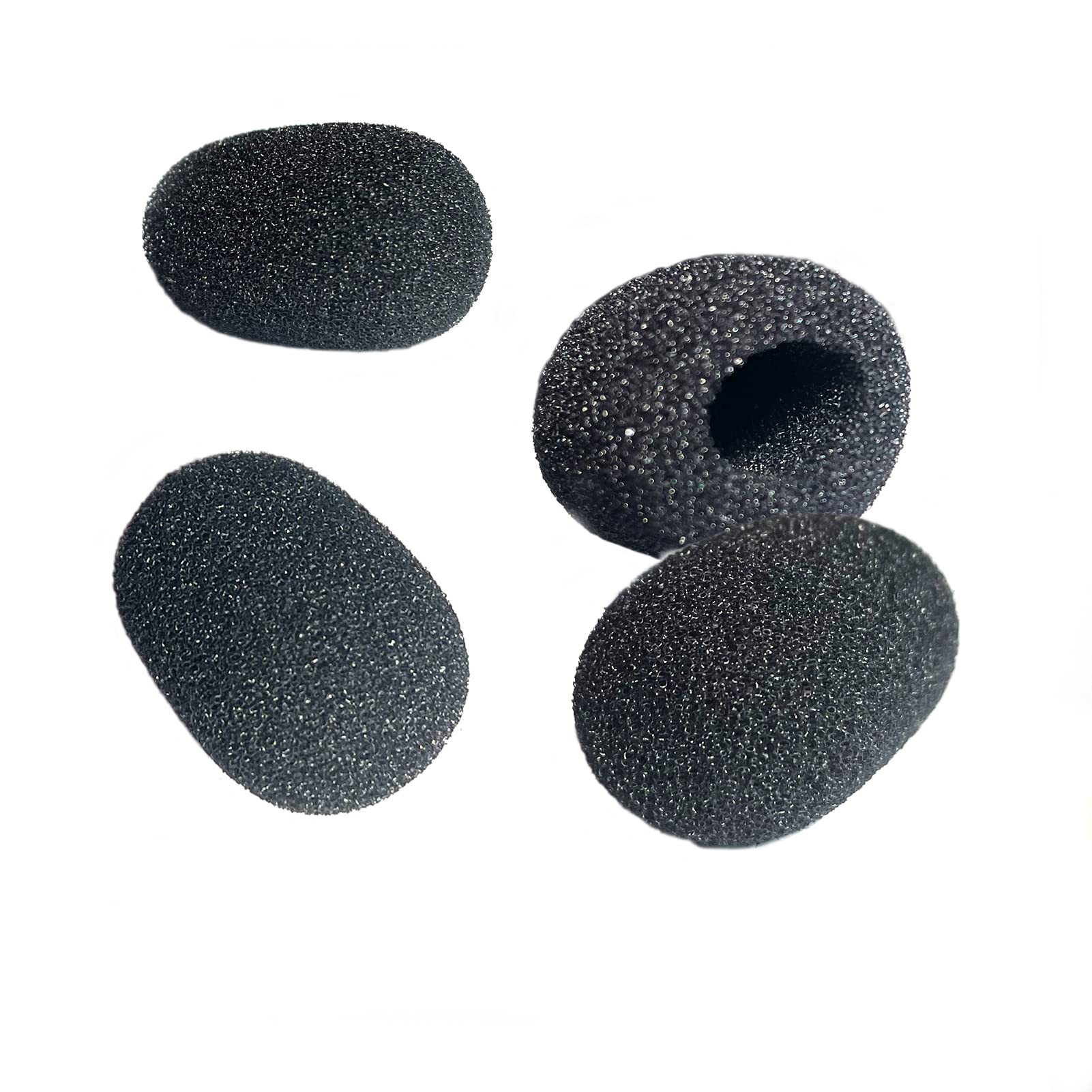 Luwigs 3pcs Lavalier Microphone Metal Tie Clips with 3pcs Lapel Mic Windscreen Foam Covers, Lapel Microphone Replacement Kit, Metal Lapel Mic Clips Sponge Cover Kit (6 Pack, 7.5mm)