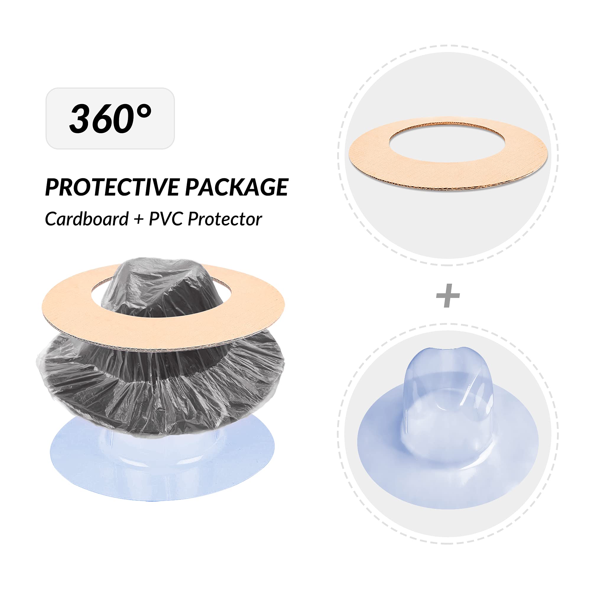 jingsha Fedora Hats for Men & Women Wide Brim Fedora Felt Panama Hat Men's Dress Hats with Belt Buckle
