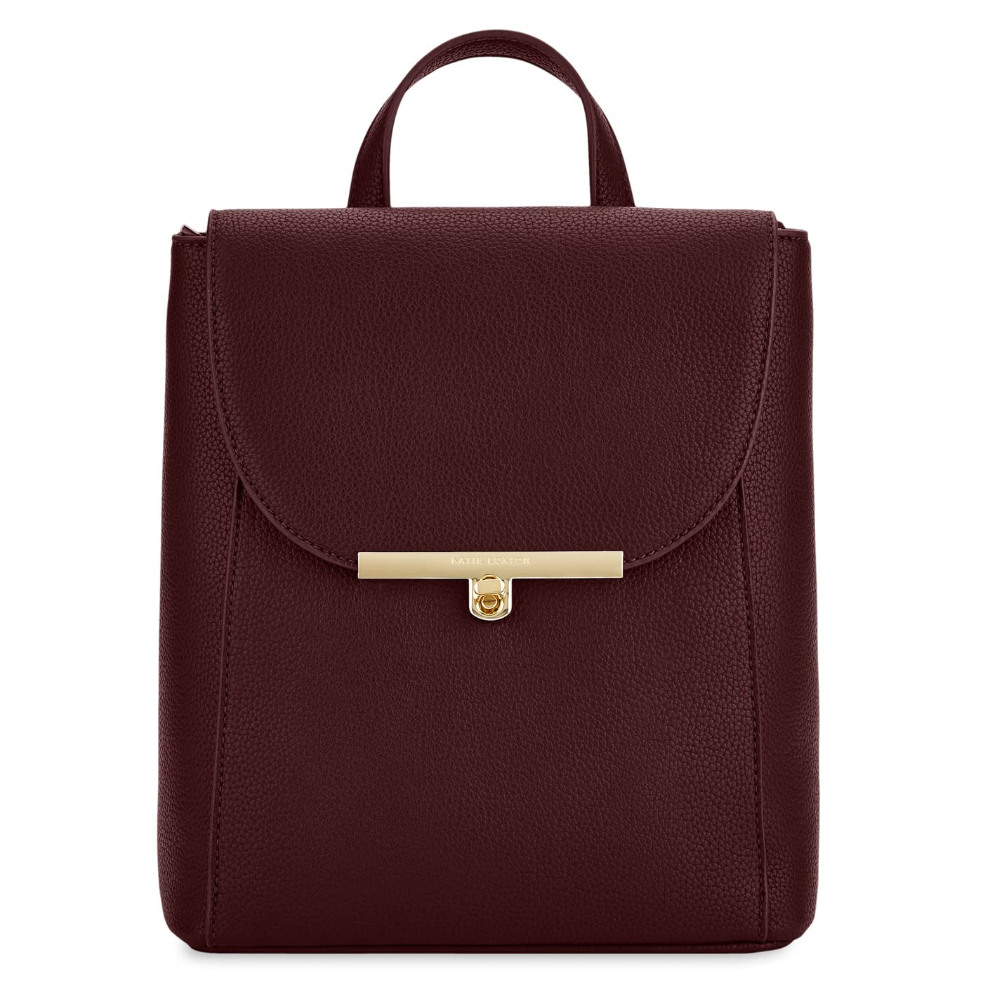 KATIE LOXTON Dani Womens Vegan Leather Convertible Strap Top Handle Handbag Purse Backpack Plum